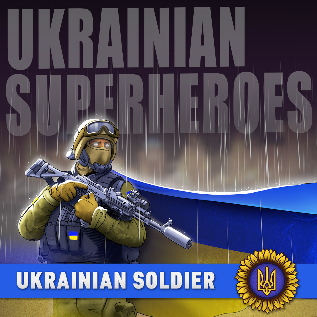 ArtStation - Ukrainian Soldier (UA Superheroes)