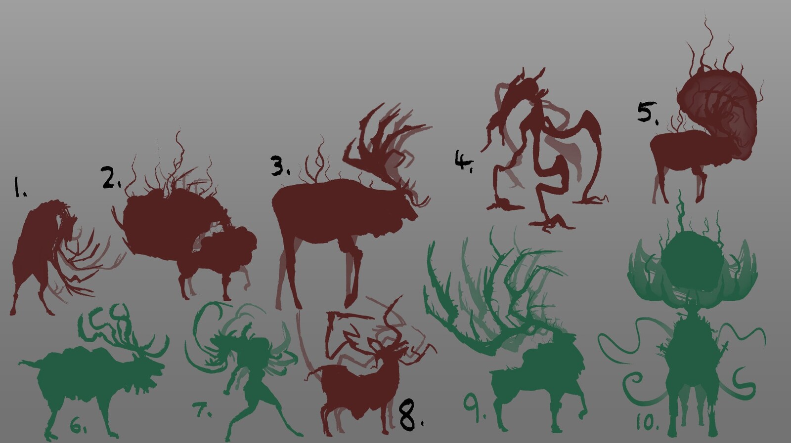 Aaron Mitchell - Mutated Elk - Darkened Skies