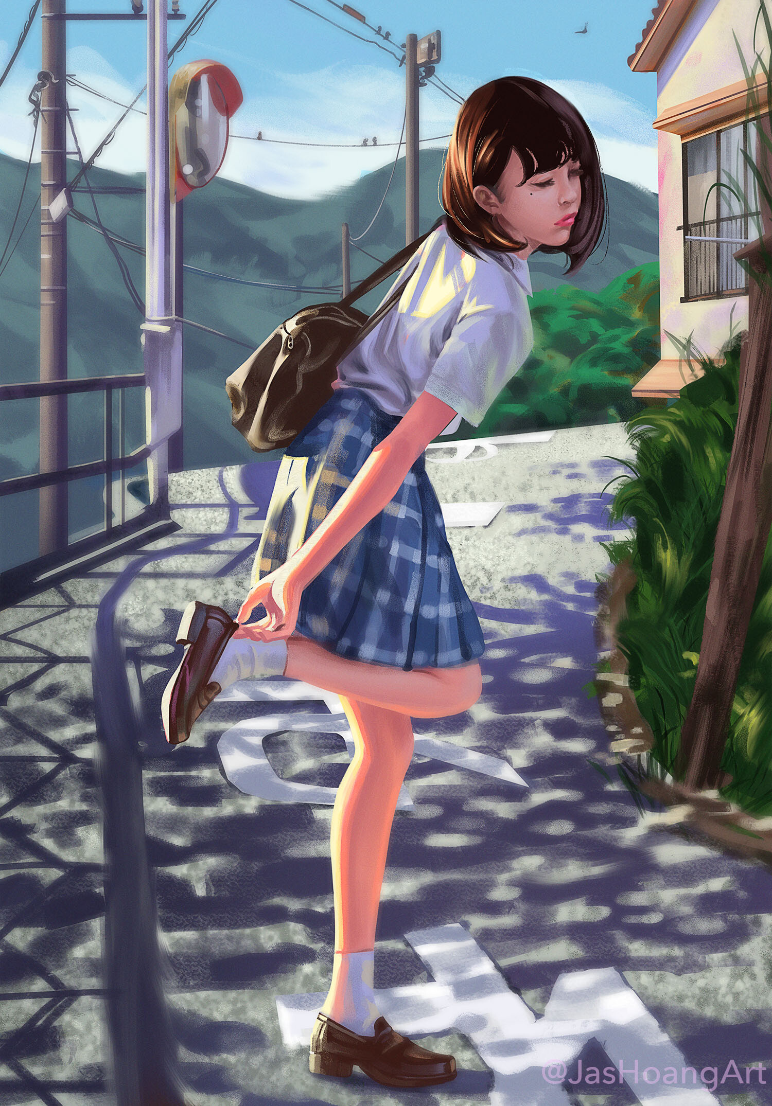 ArtStation - Road to school