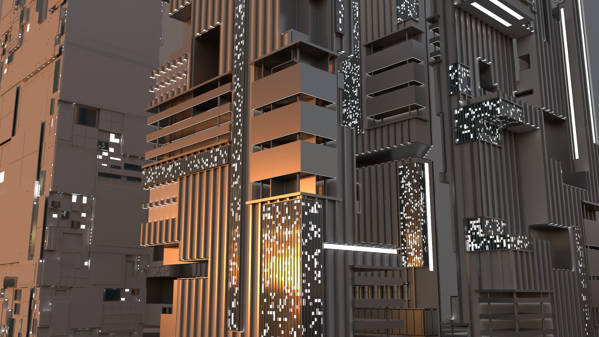 Giimann . - Futuristic Skyscraper Generators HDA Viewer State