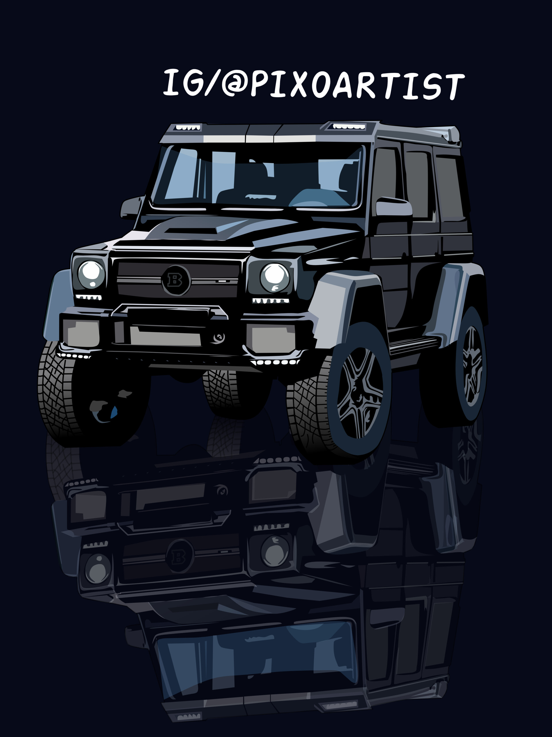 ArtStation - G WAGON illustration.