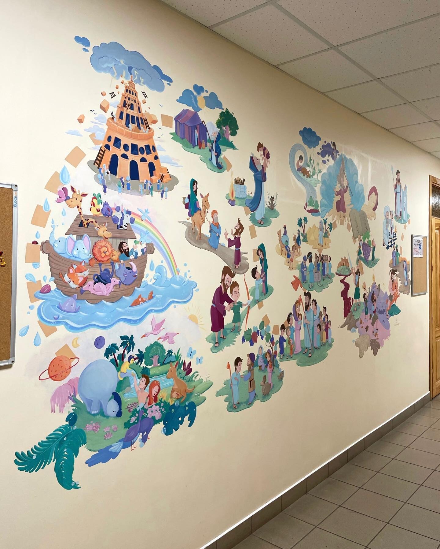 Alla Tkachuk - Bible story mural
