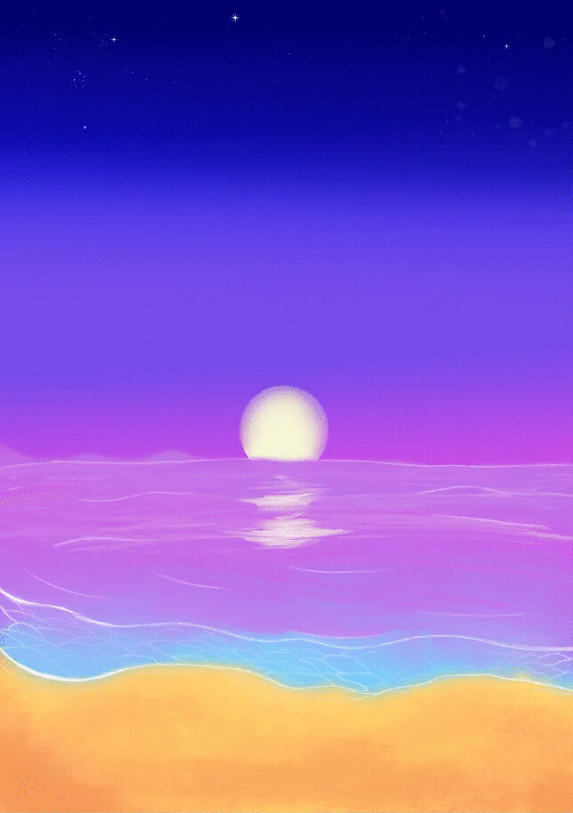 ArtStation - Sunset Beach