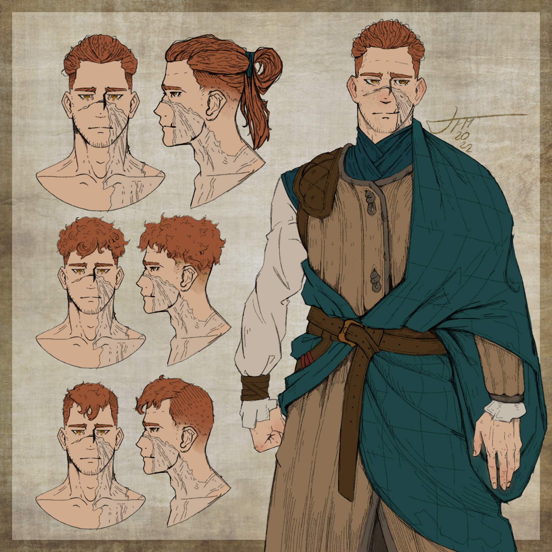 ArtStation - Book Of Legacy - Character update and style test (2022)