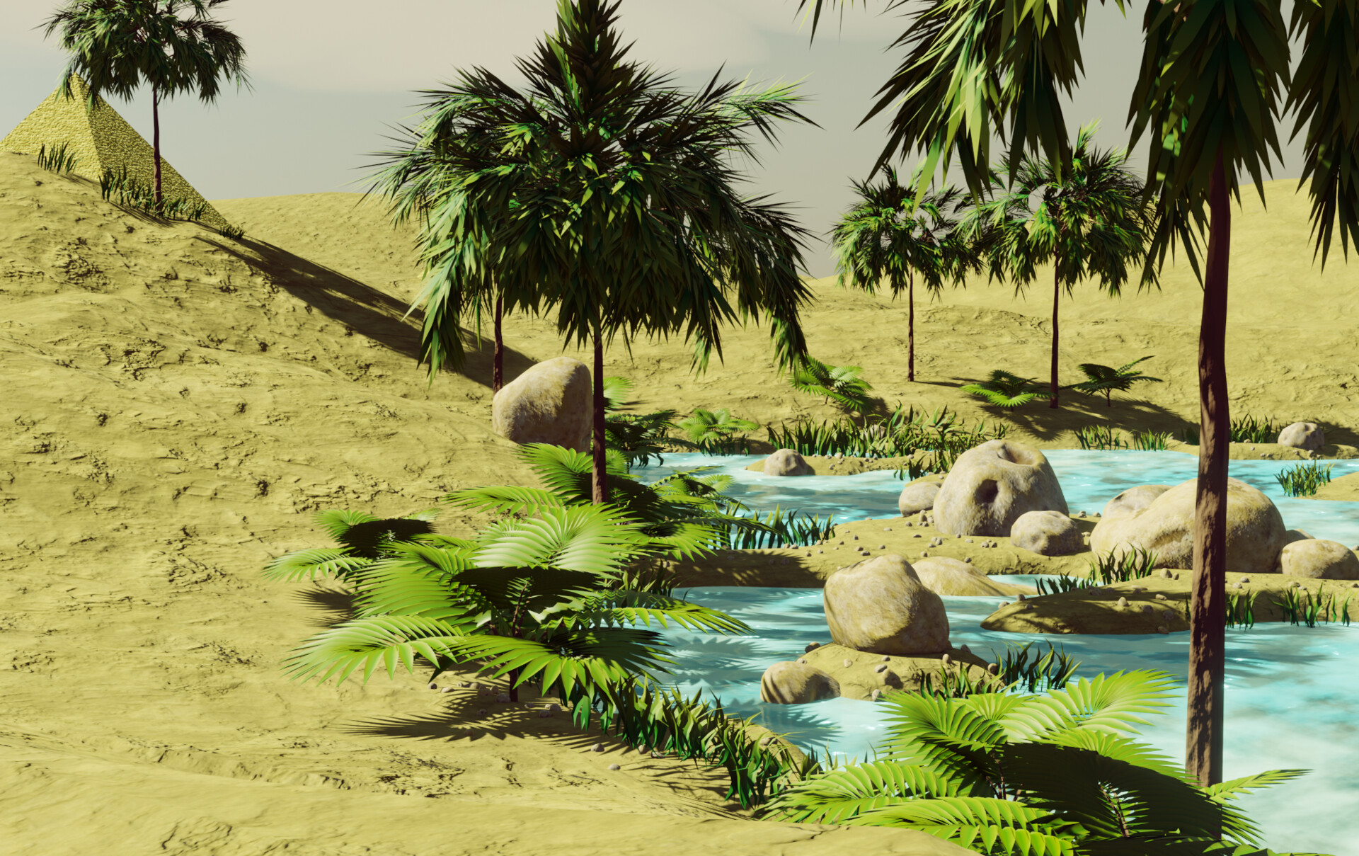 Desert Oasis Model