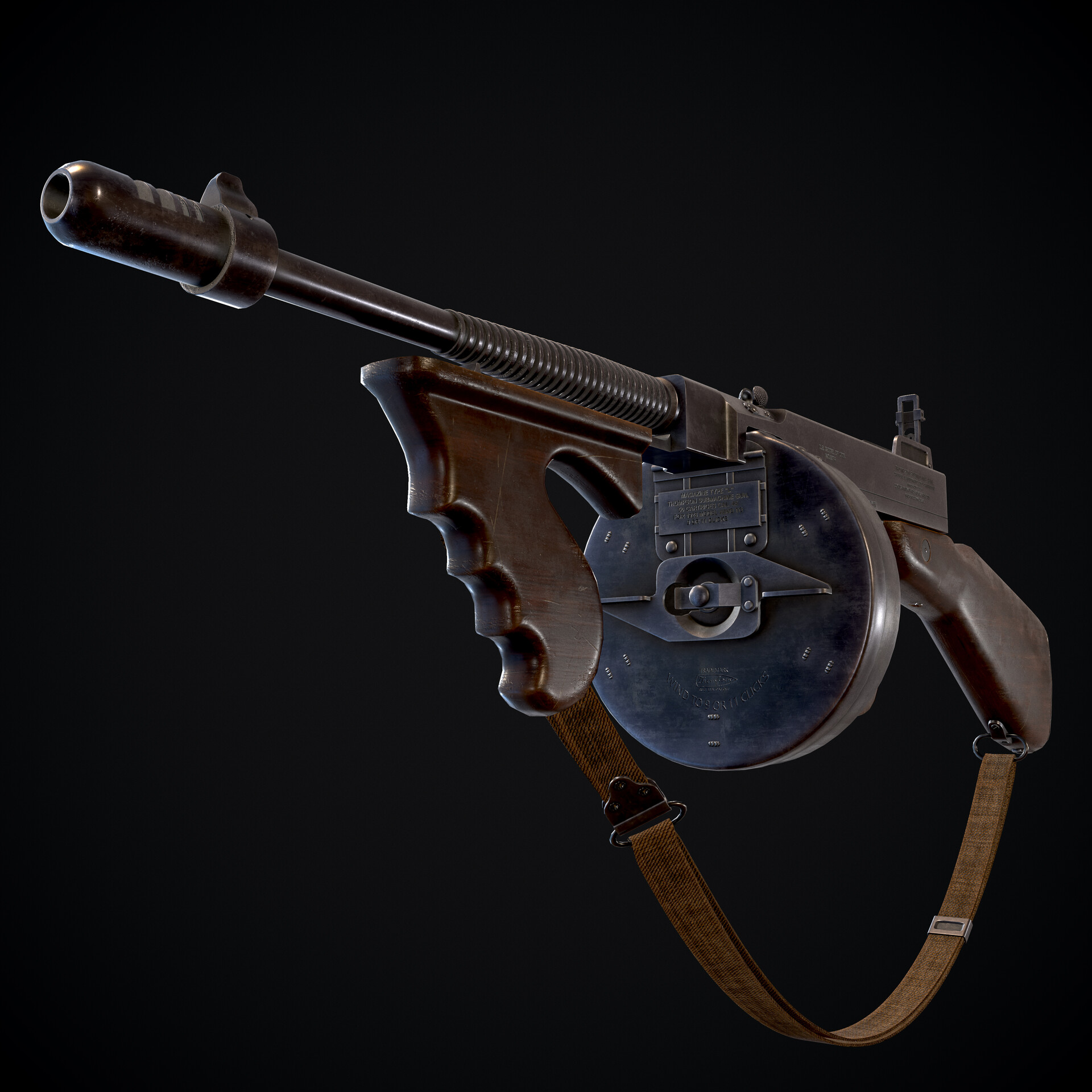 ArtStation - Thompson Submachine Gun