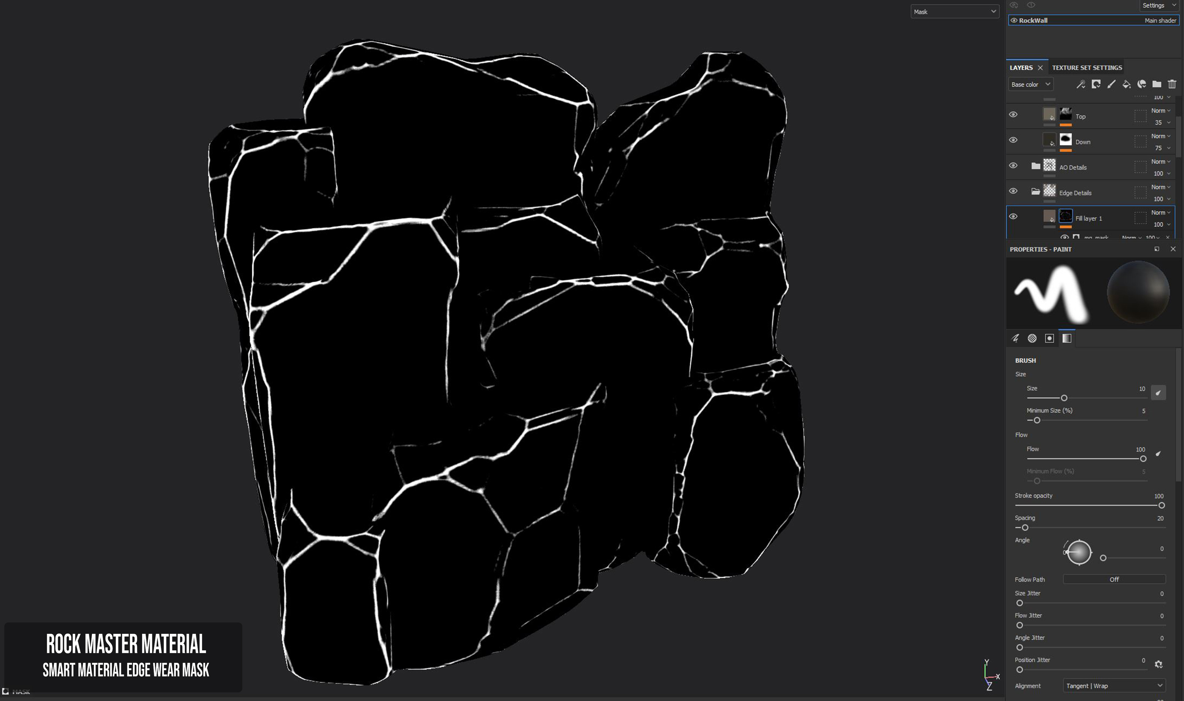 Joseph Janssen Artstation - Broken Rock - Cave Modkit Breakdown