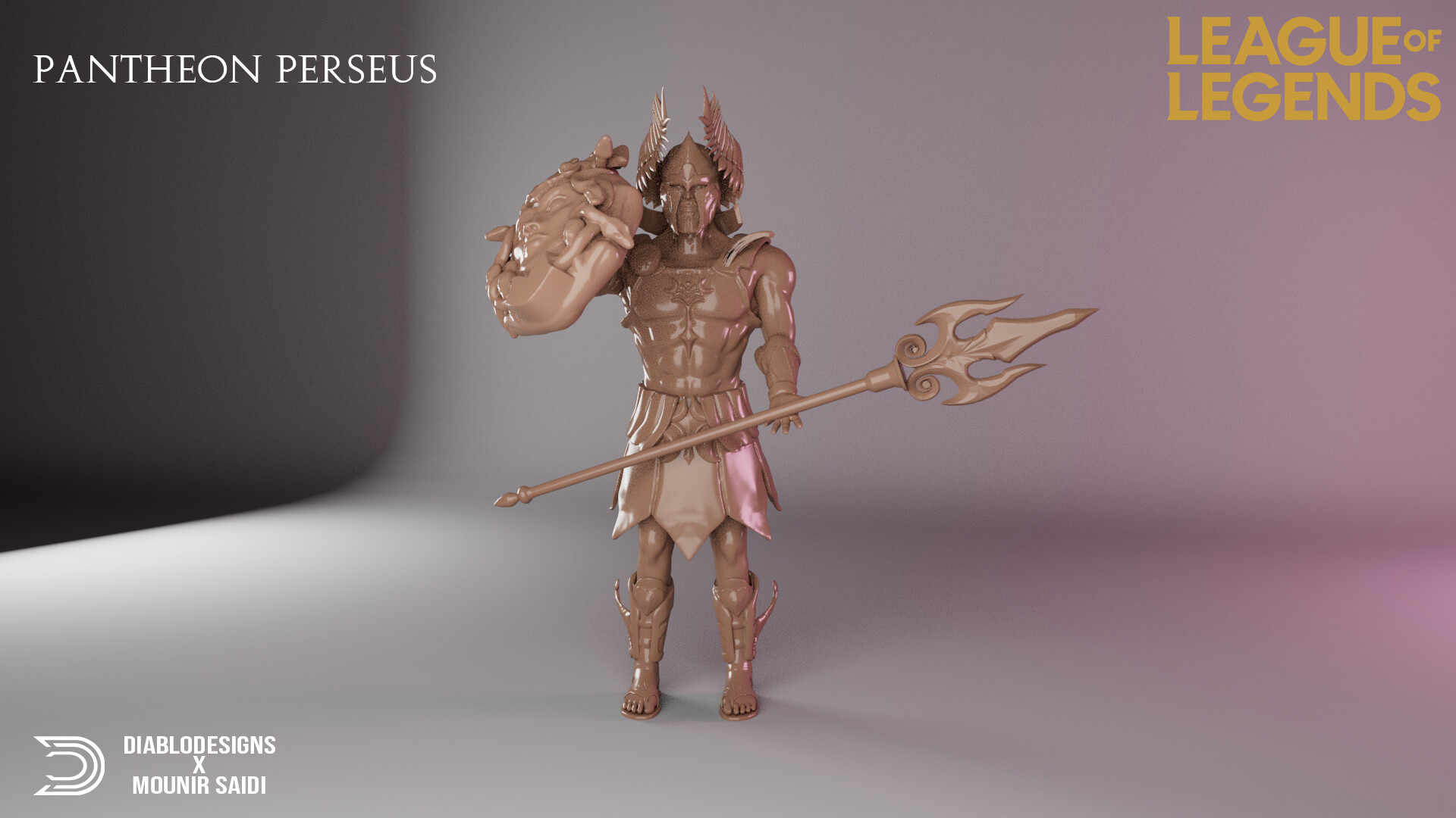 ArtStation - Pantheon Perseus - League of Legends 3D Sculpture