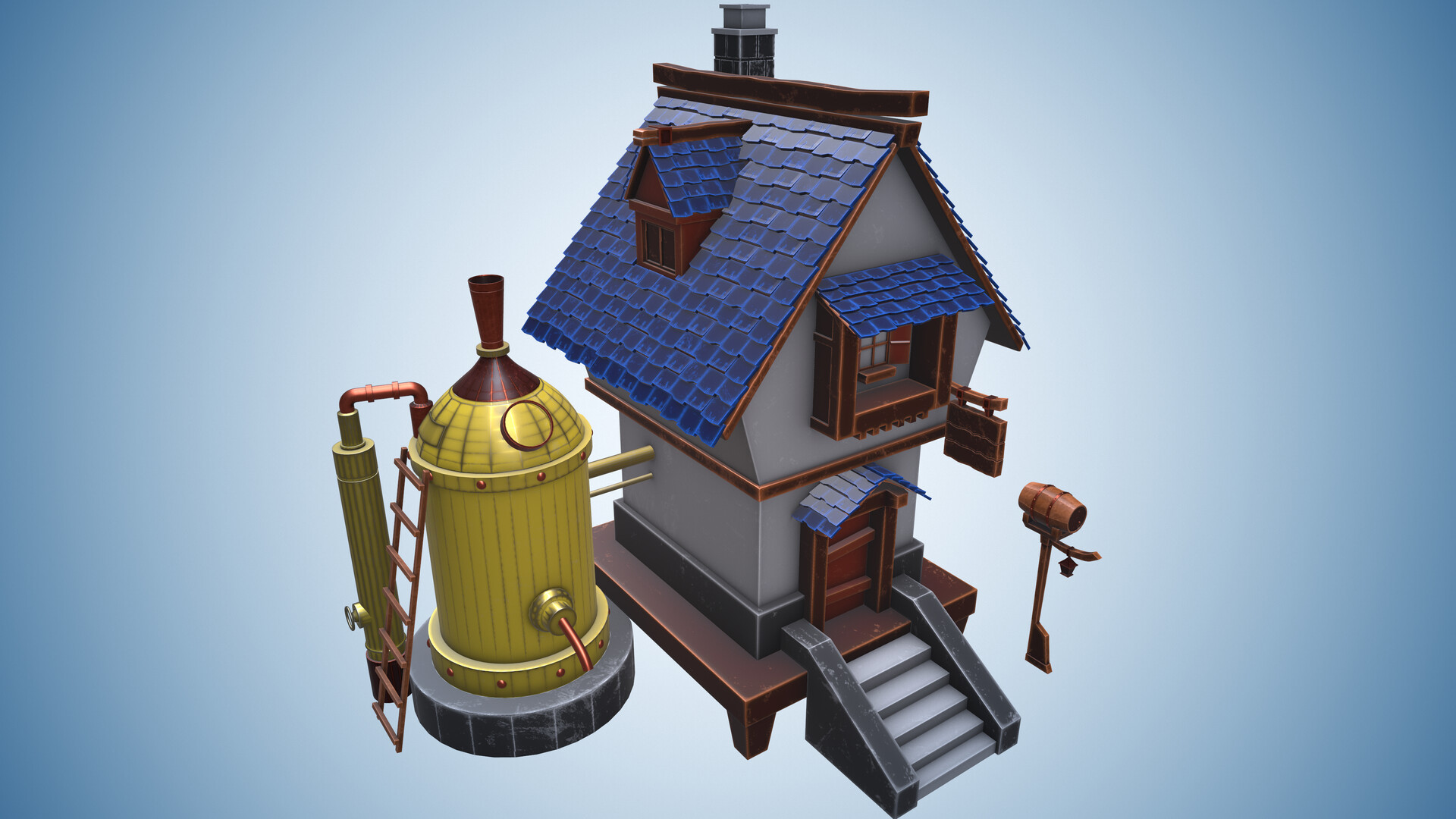 ArtStation - STYLIZED HOUSE