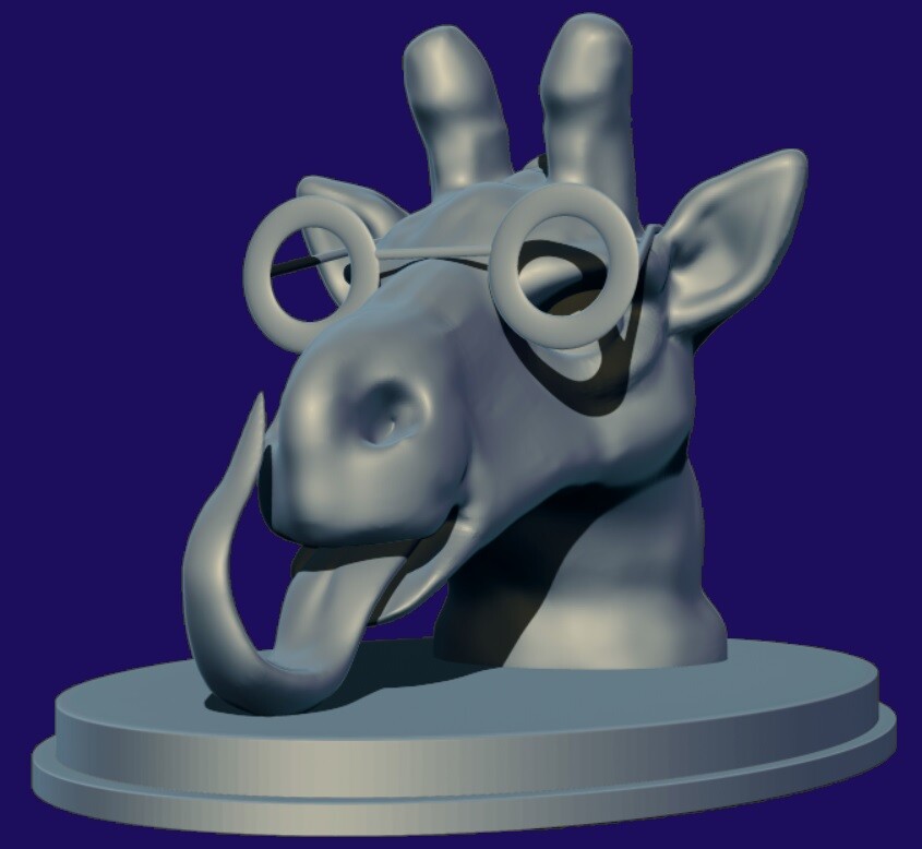 ArtStation - Fun Giraffe Head