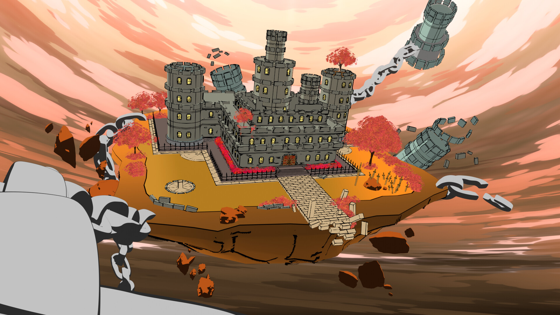 ArtStation - Grease pencil castle