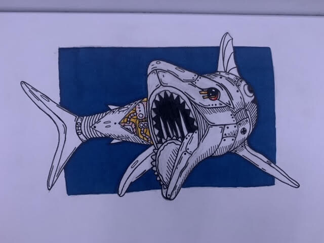 ArtStation - robot shark