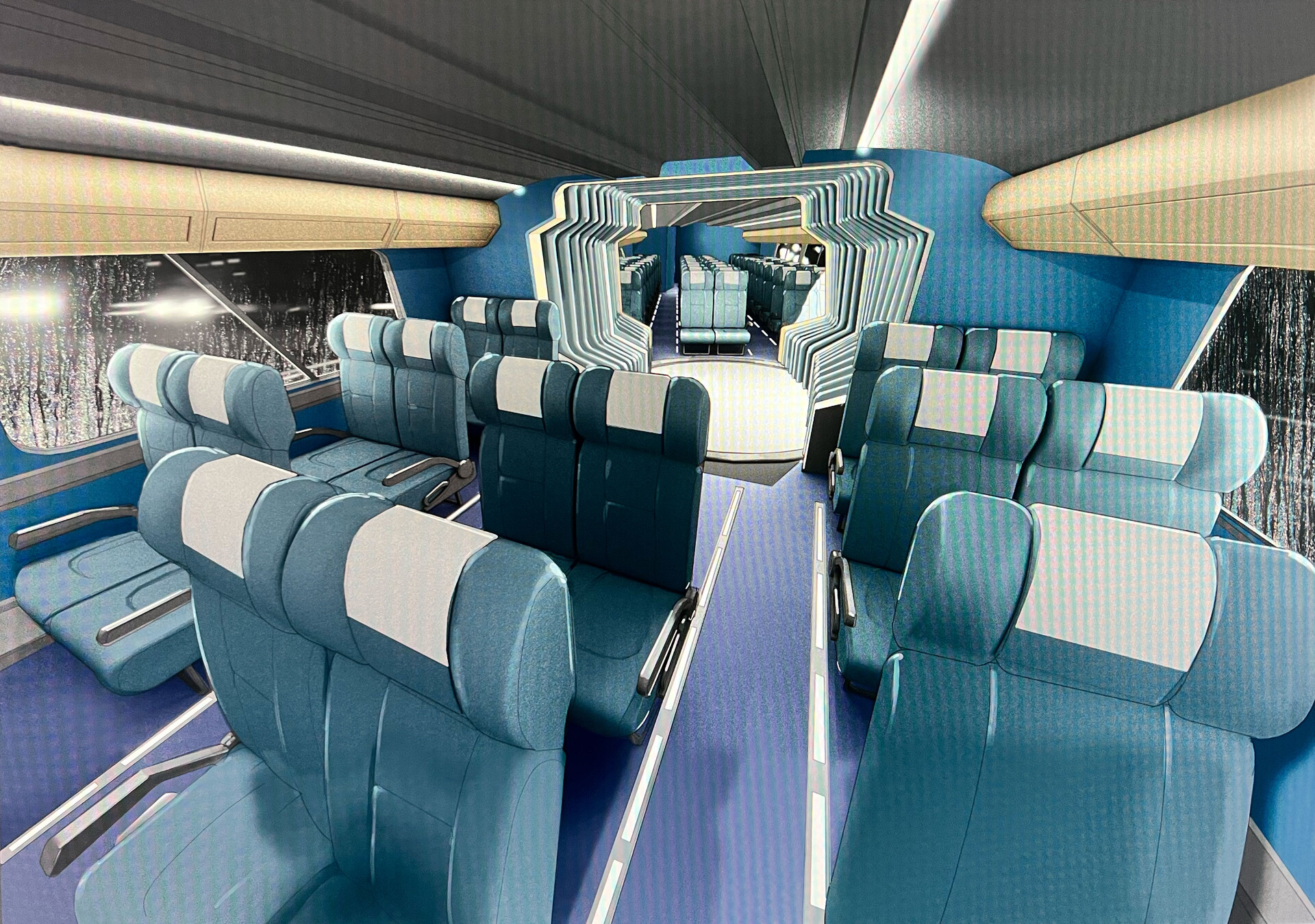 greyhound interior