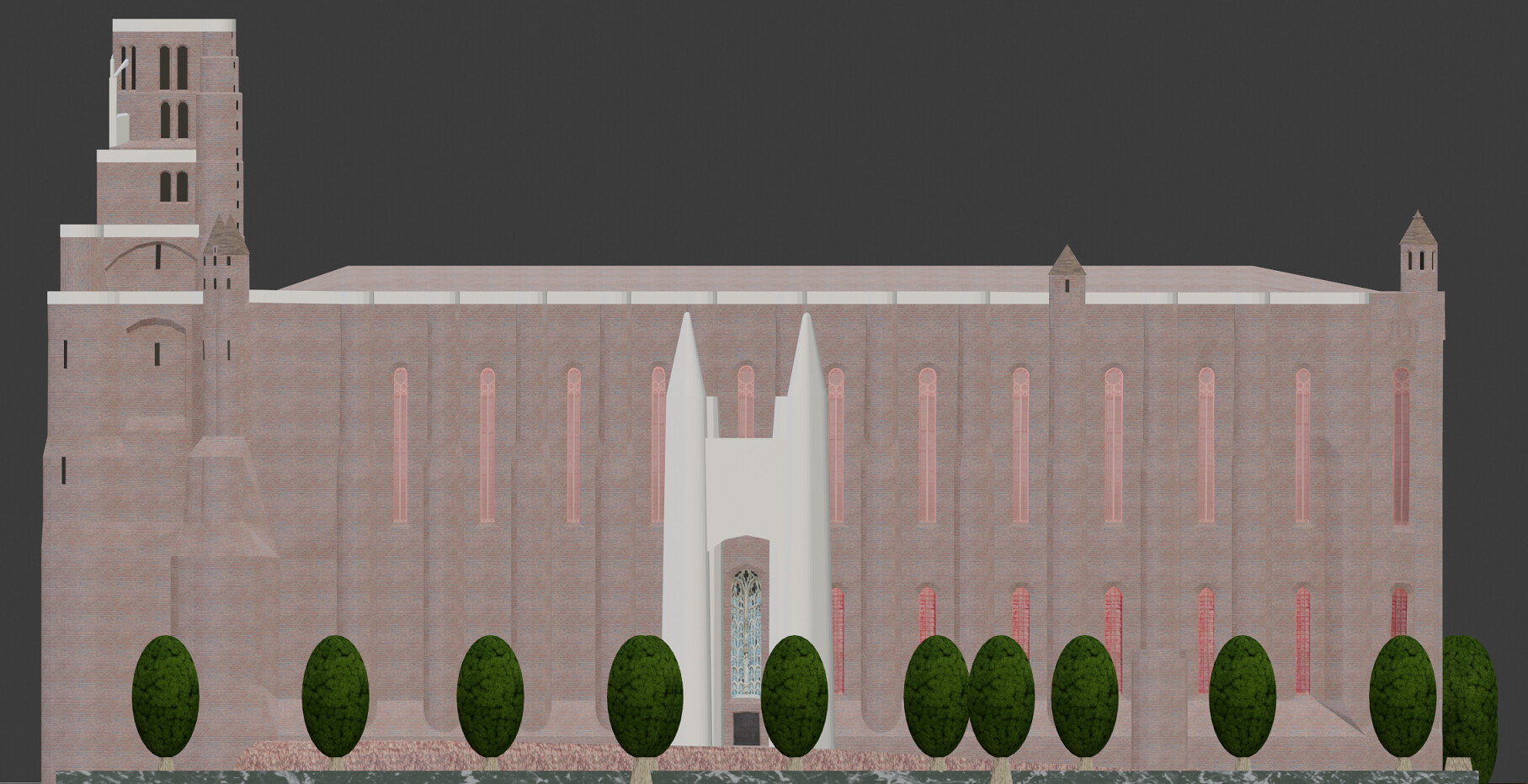 Hito - Architecture project - Map creation - Freely inspired by Albi Cathedral