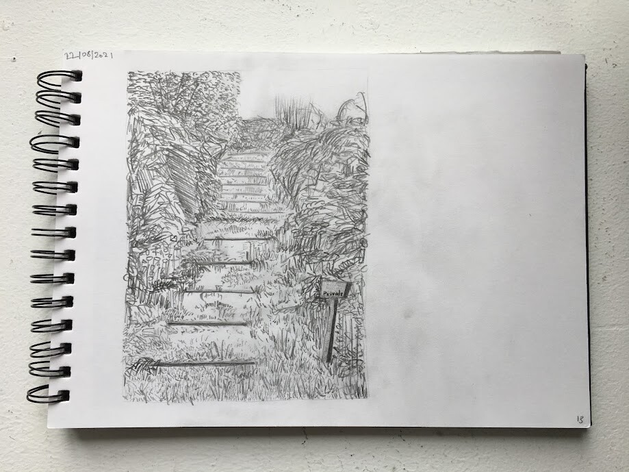 ArtStation - overgrown stairs