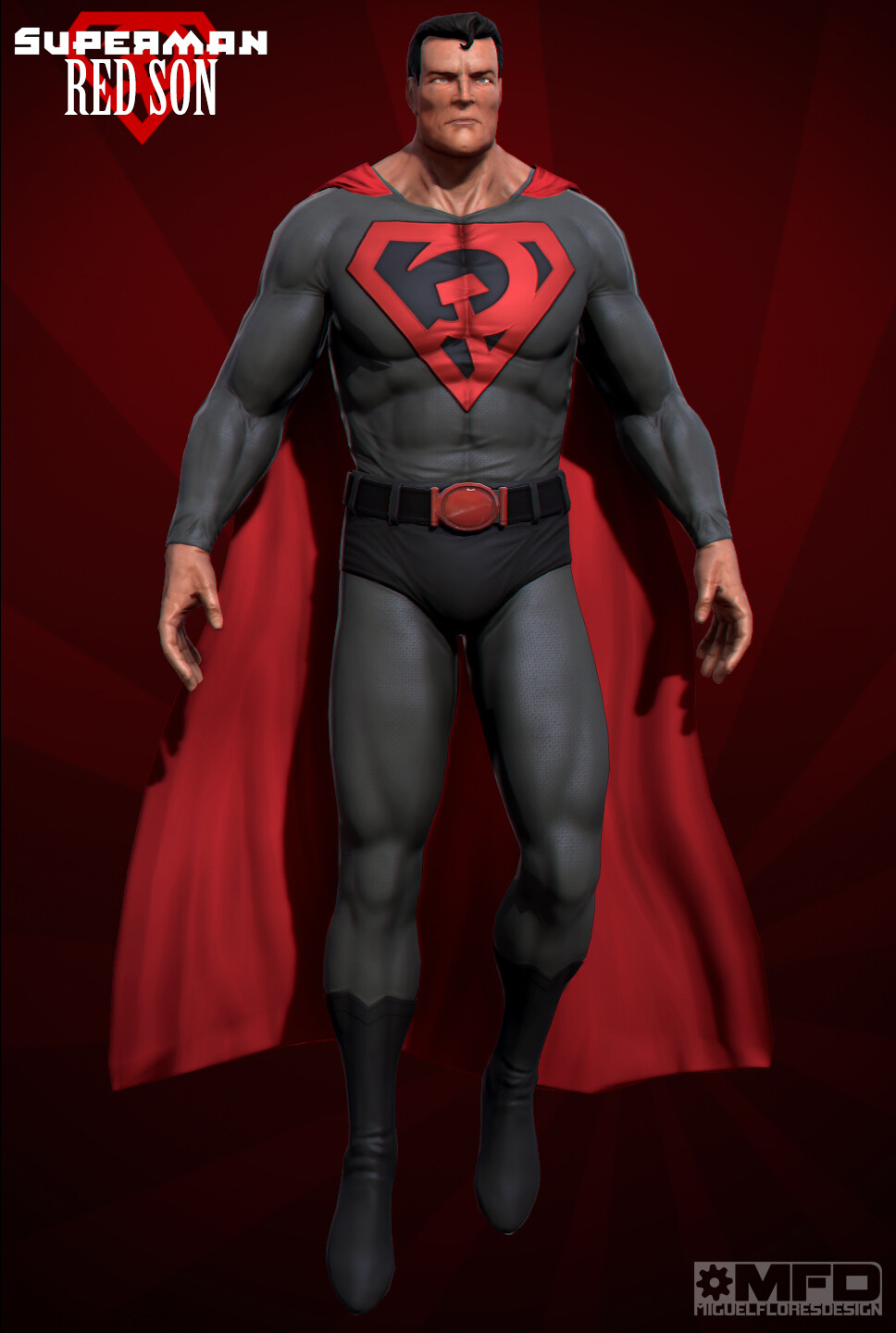 ArtStation - Superman - Red Son (Real-Time character) - (2010)