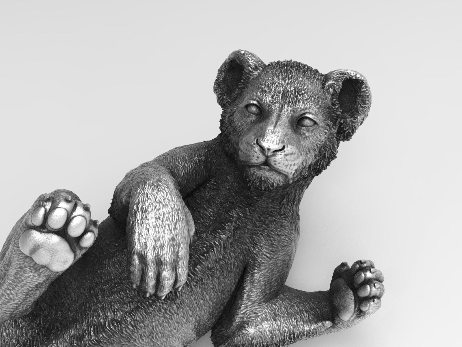 ArtStation - Lion cub, a chilling one