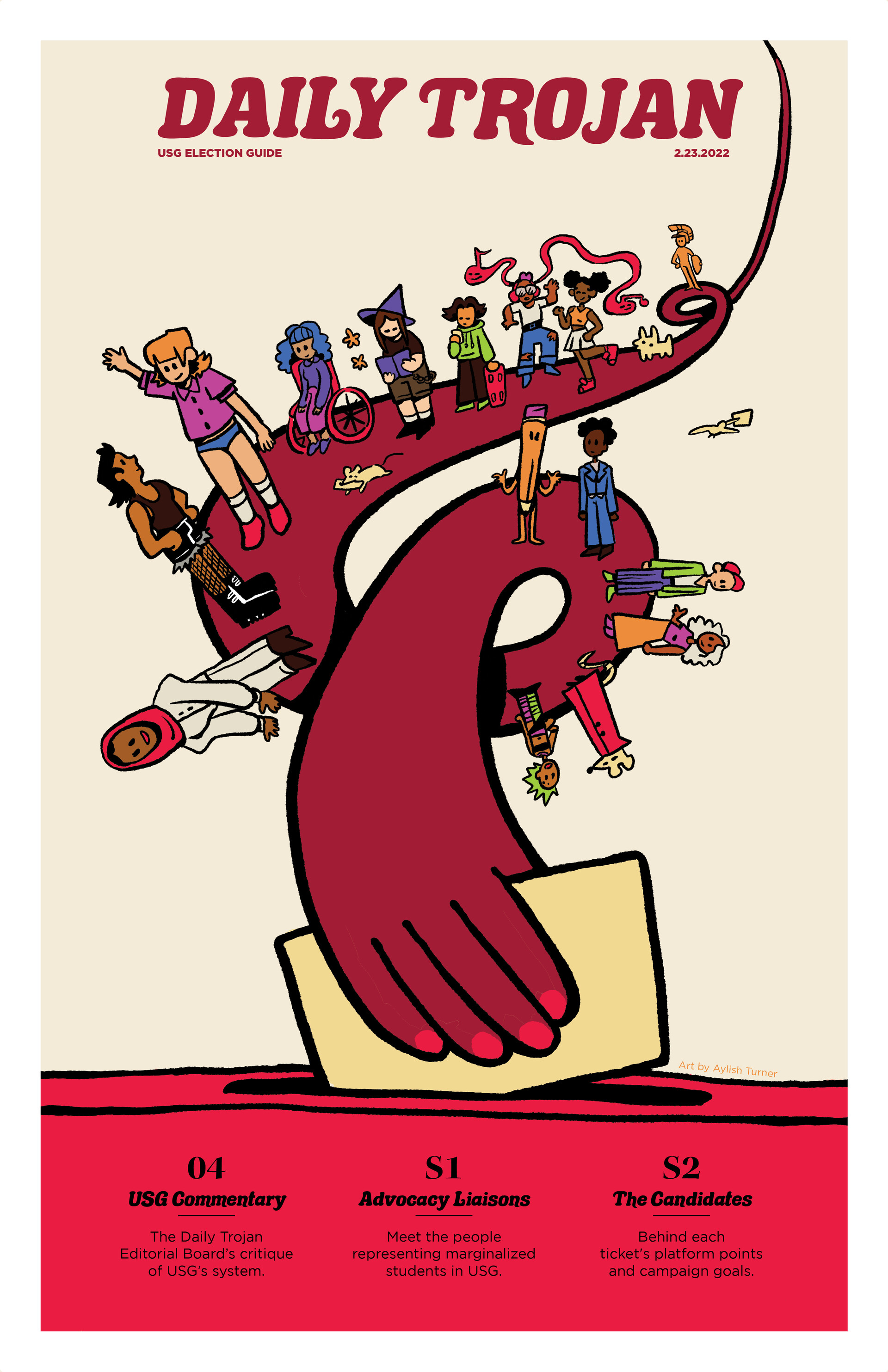 ArtStation - Daily Trojan: USG Elections Cover Illustration