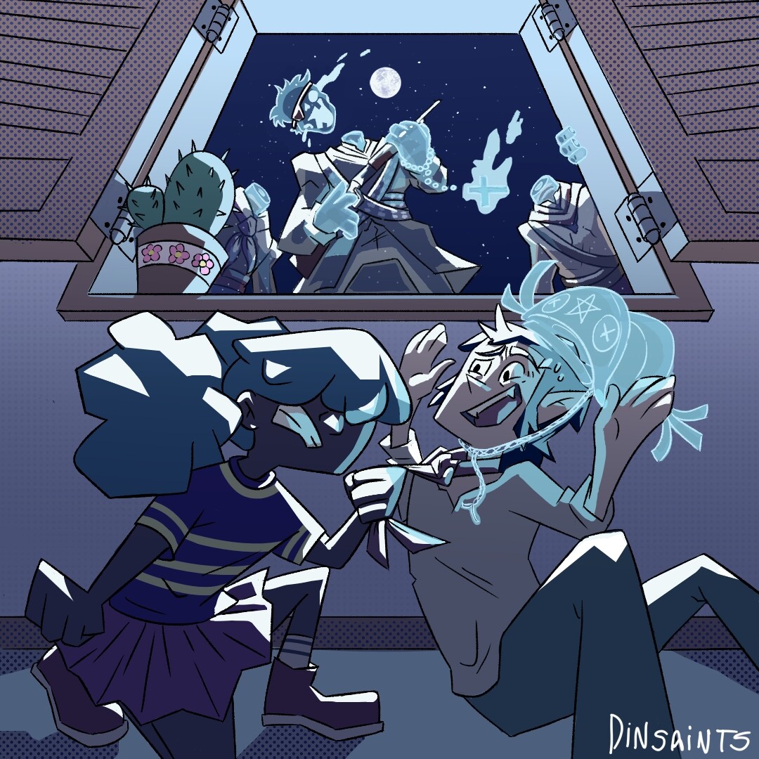 ArtStation - Why ghosts are scary: Beware of the bandit!