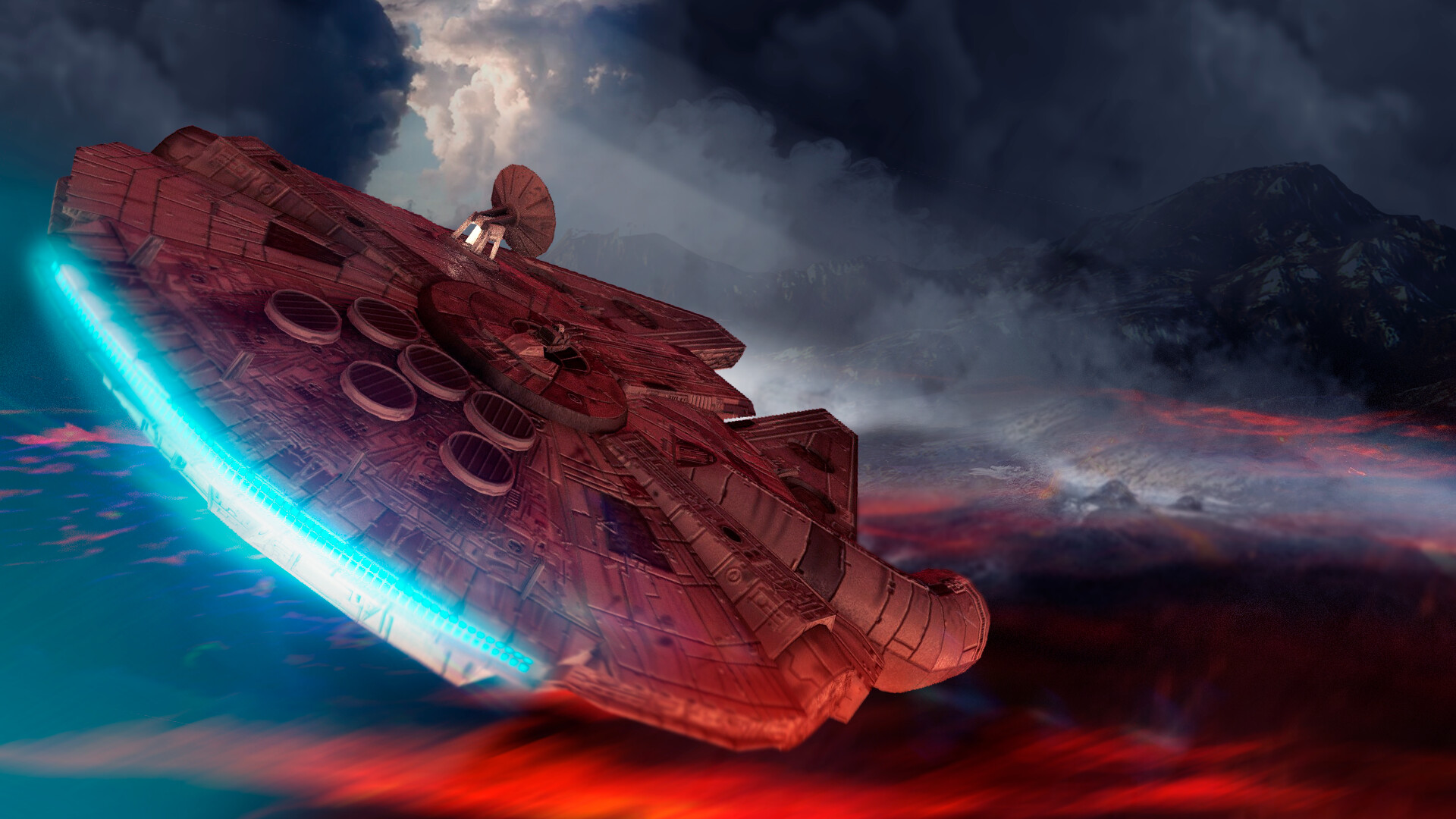 ArtStation - Millennium Falcon - Rendering and Composition
