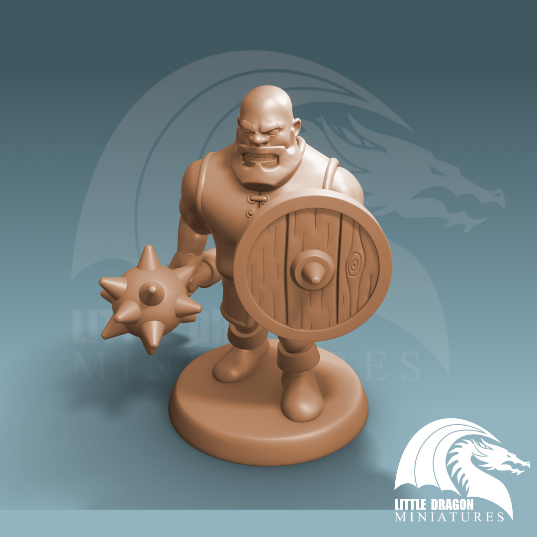 ArtStation - Stylized Maceman Miniature