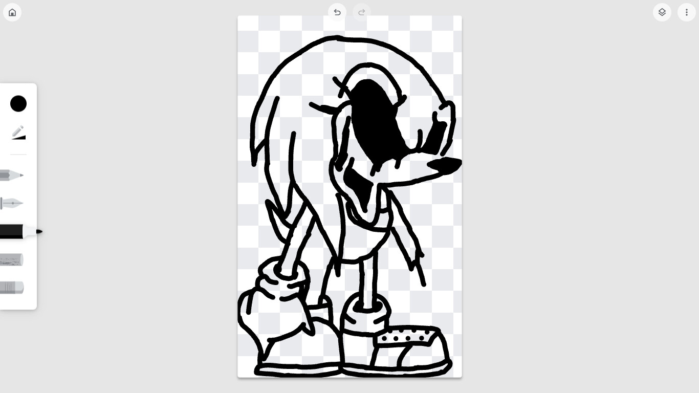 knuckles exe coloring pages