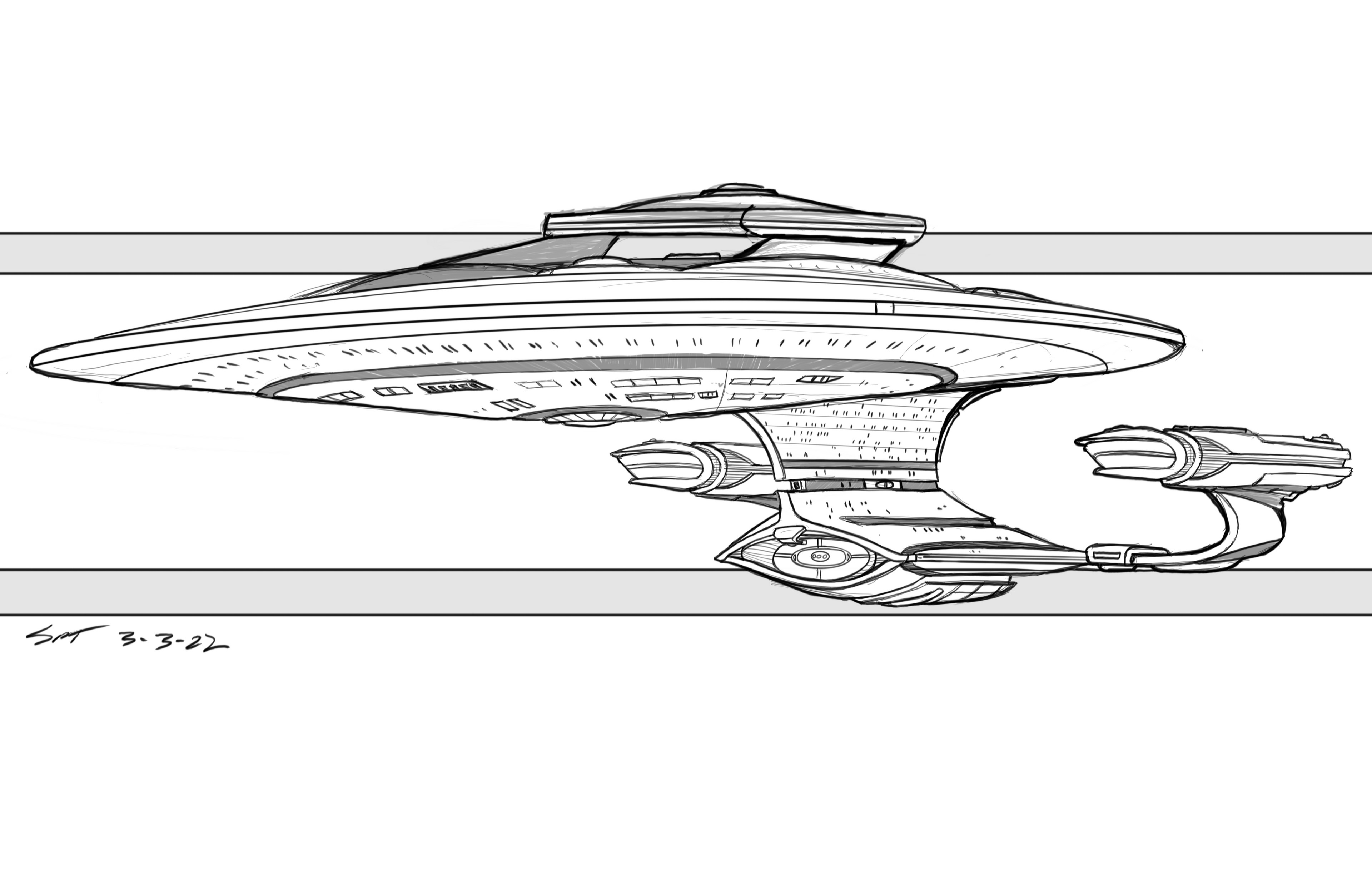 star trek uss enterprise coloring pages