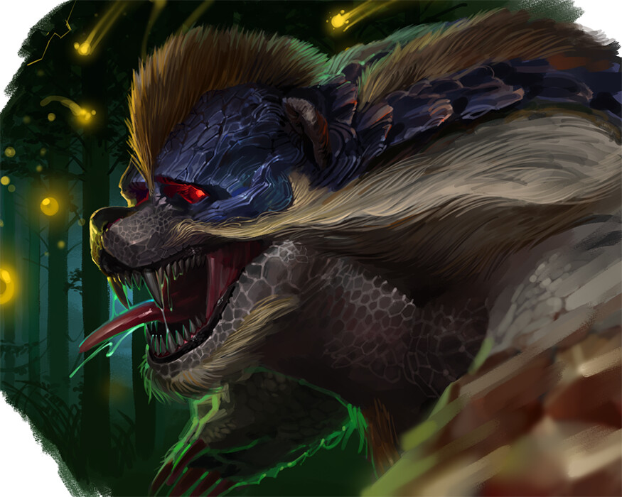 ArtStation - "青熊獣アオアシラ" from Monster Hunter