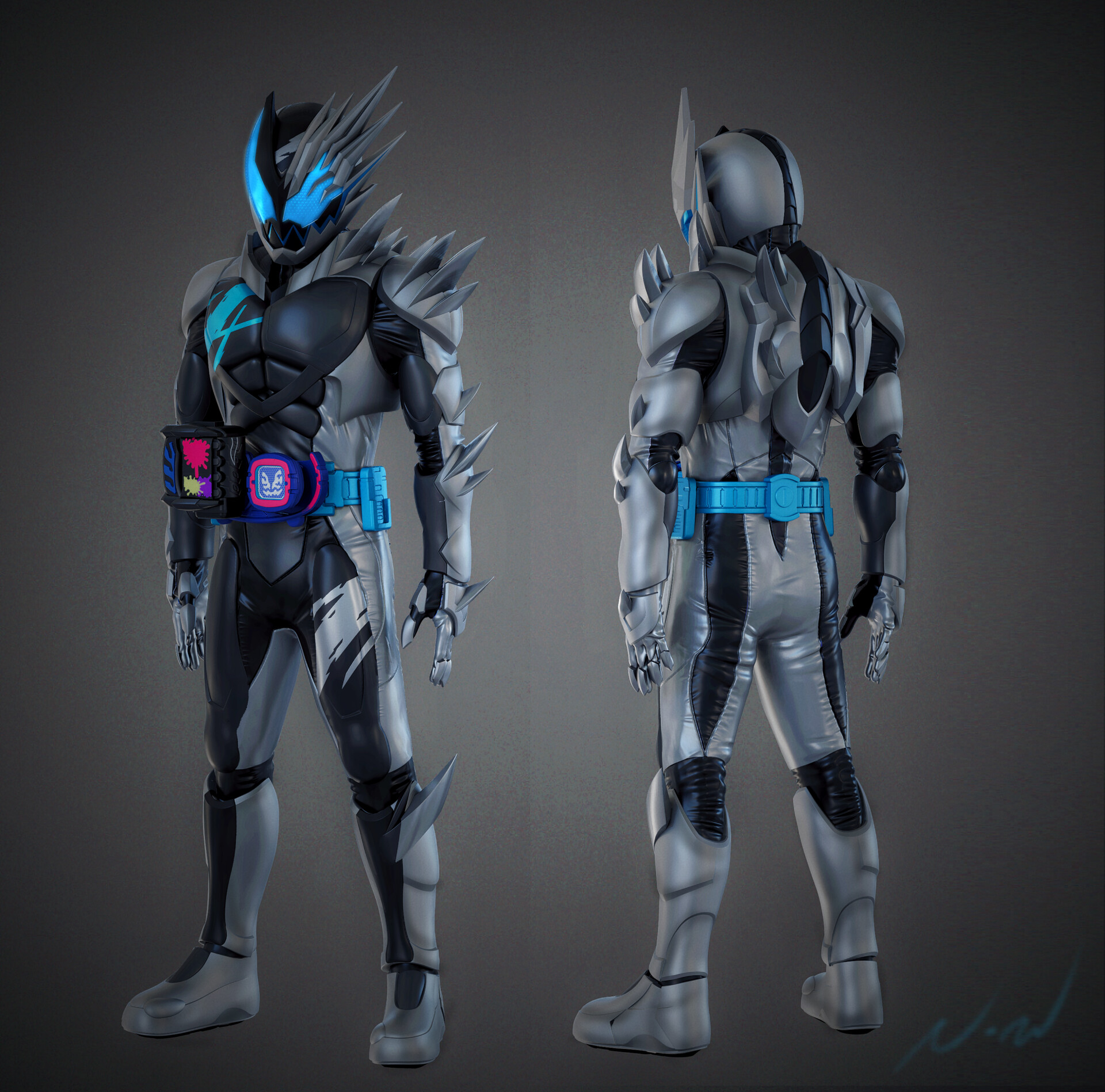 kamen rider Revice Jack revice form 3D modeling by LOONG NICK — ProUser.Me