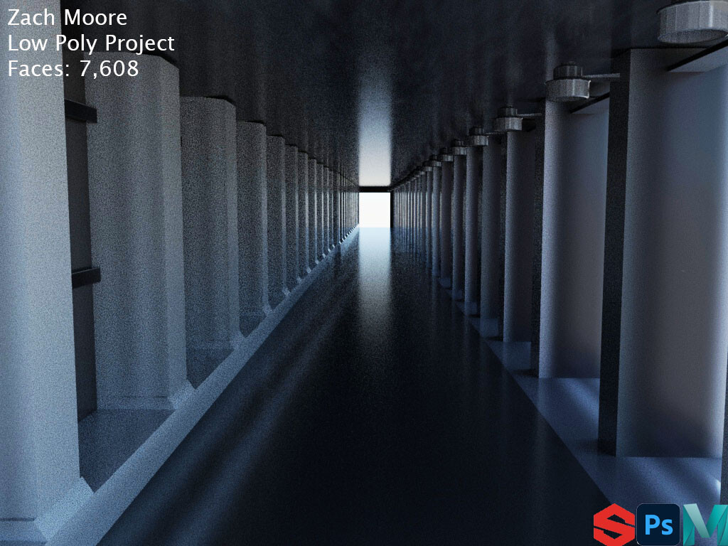 ArtStation - 3D Model Hallway