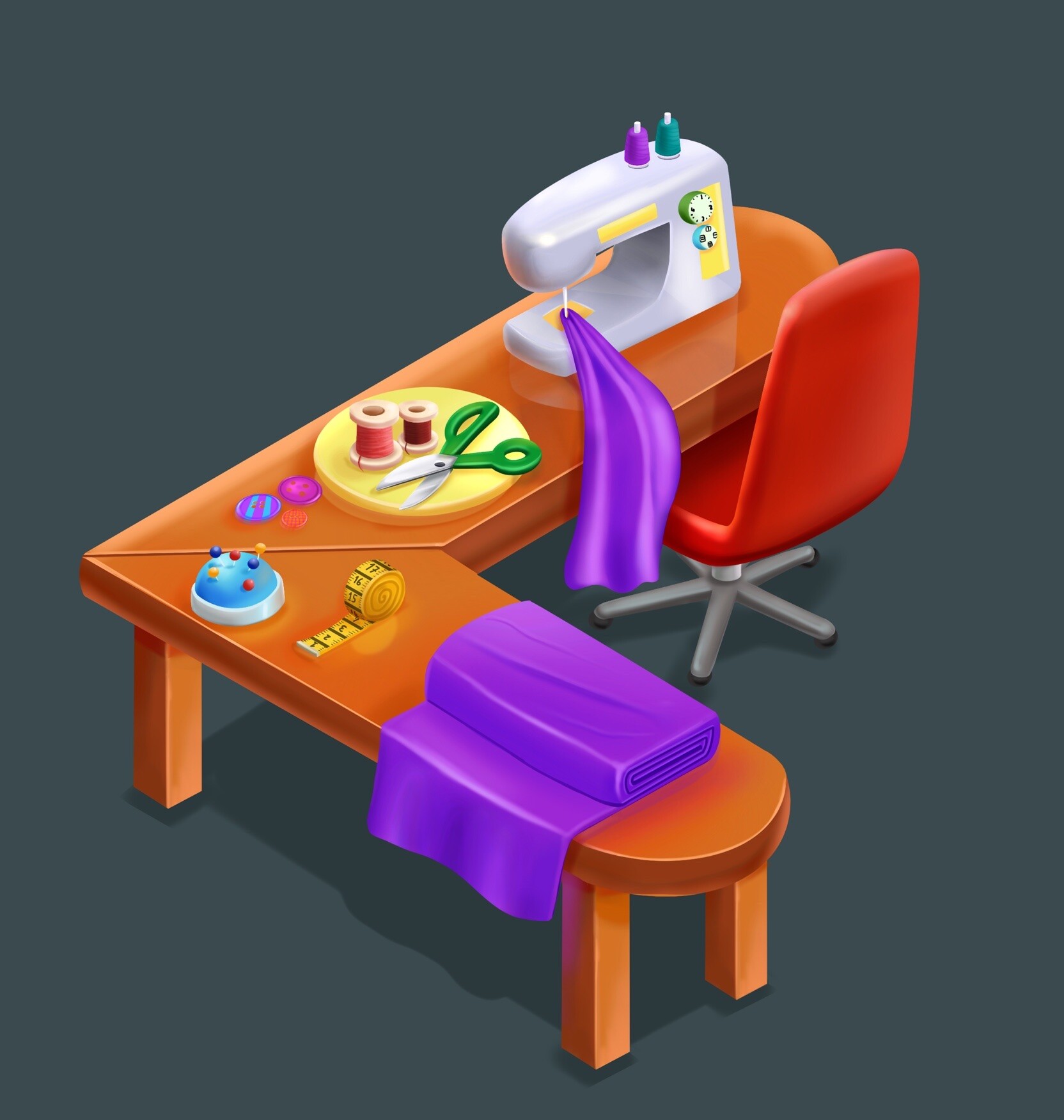 ArtStation - Tailor’s desk