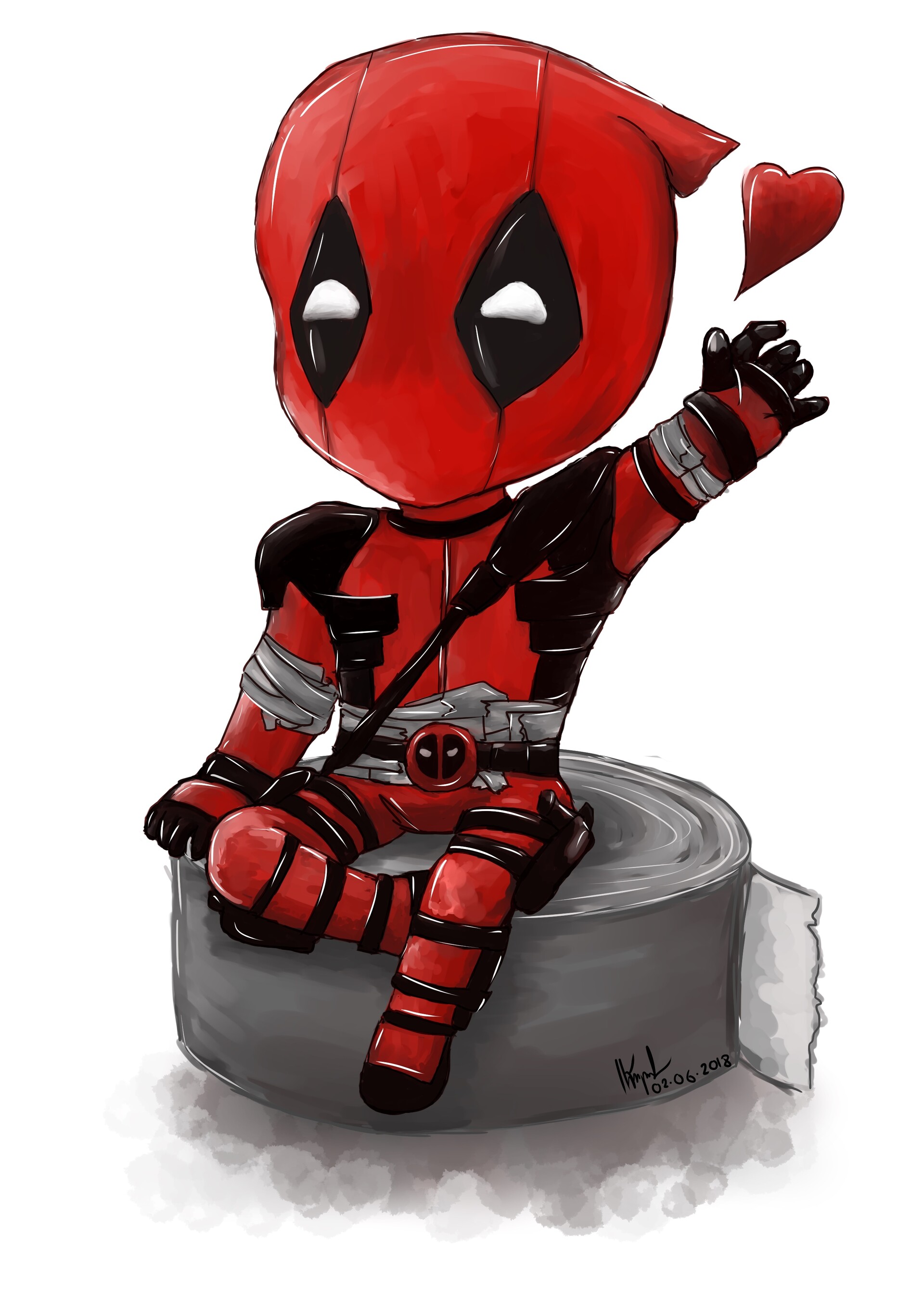 ArtStation - Chibi Deadpool