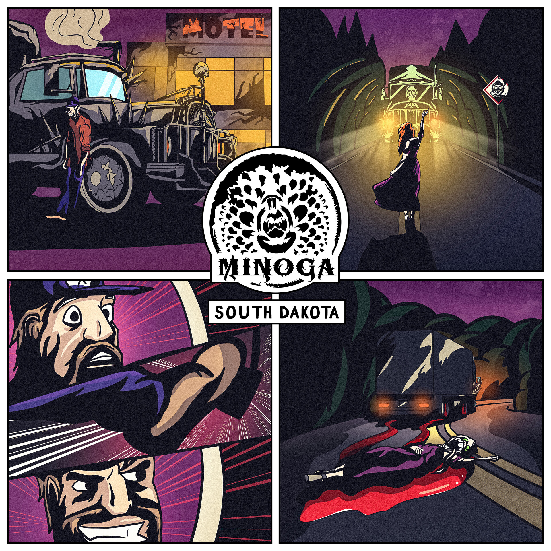 ArtStation - Comic cover art for MINOGA band