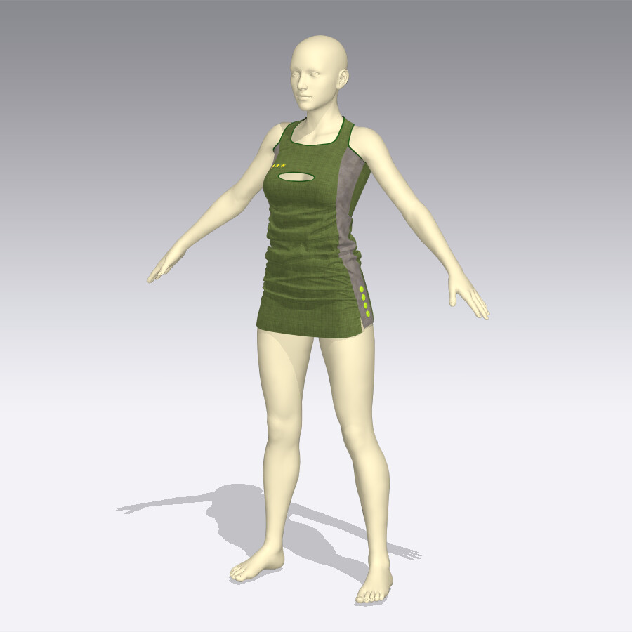 ArtStation - My second work in Marvelous Designer with Genesis 8 avatar.