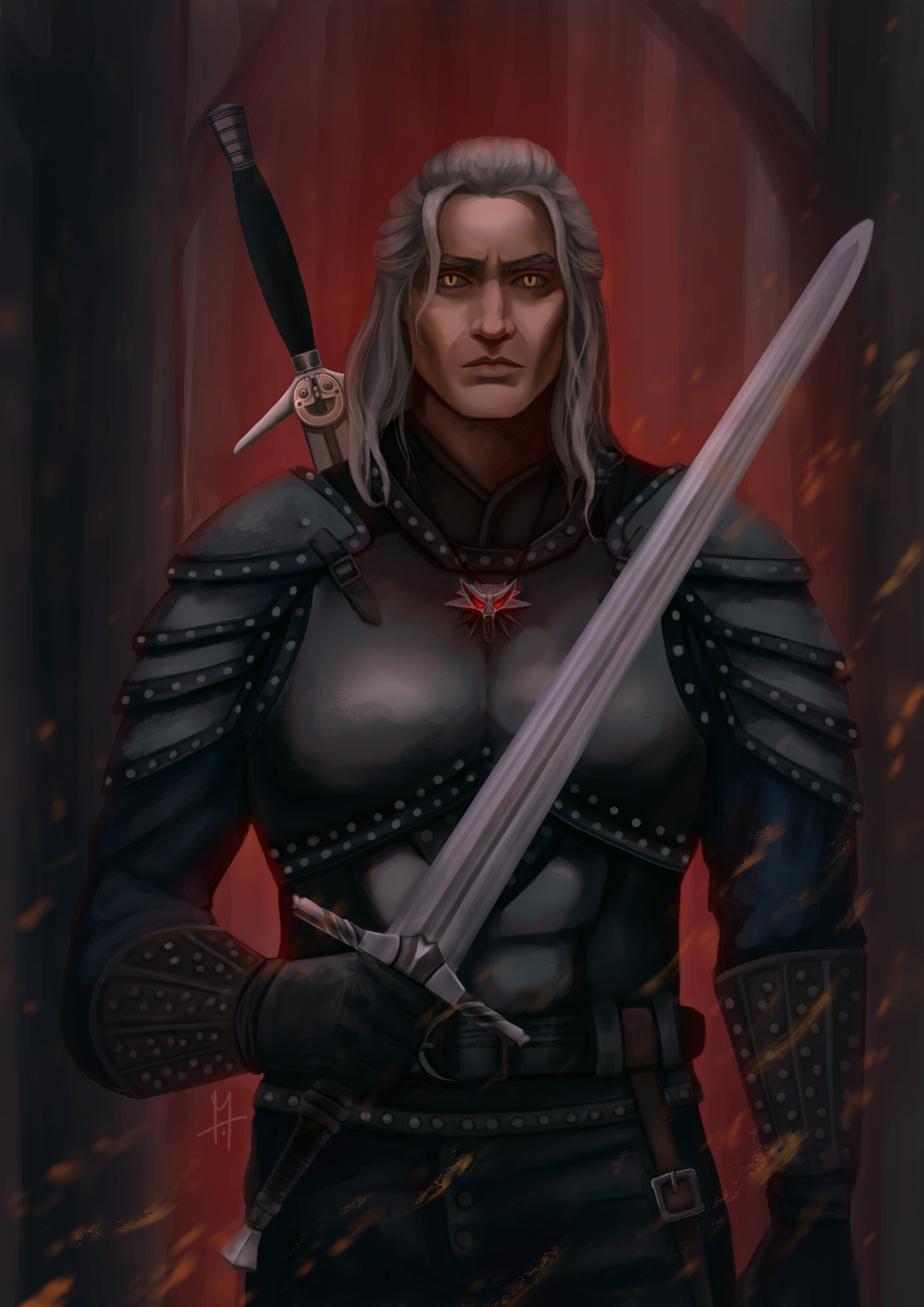 ArtStation - Geralt of Rivia fanart, the Witcher - Netflix