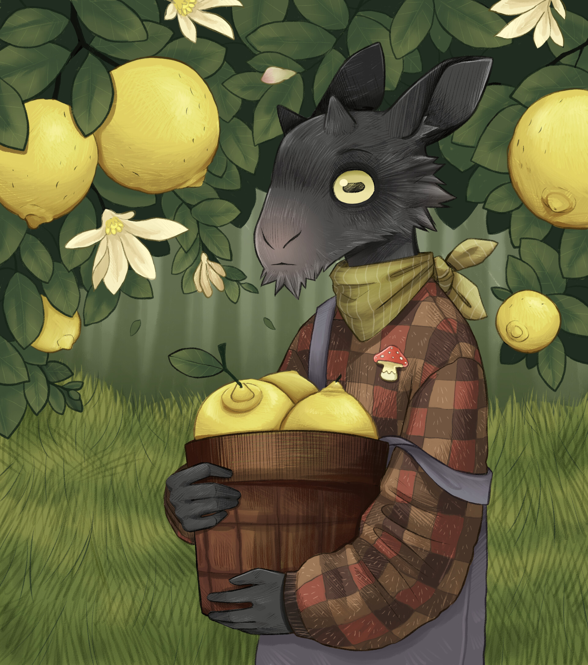 ArtStation - The goat and the lemon tree - La cabra y el limonero