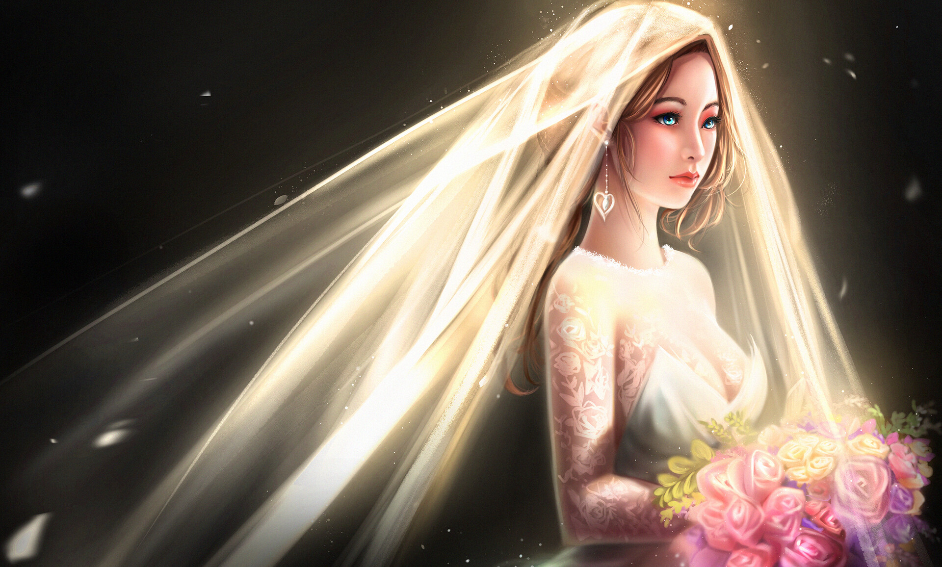 ArtStation - girl in wedding dress