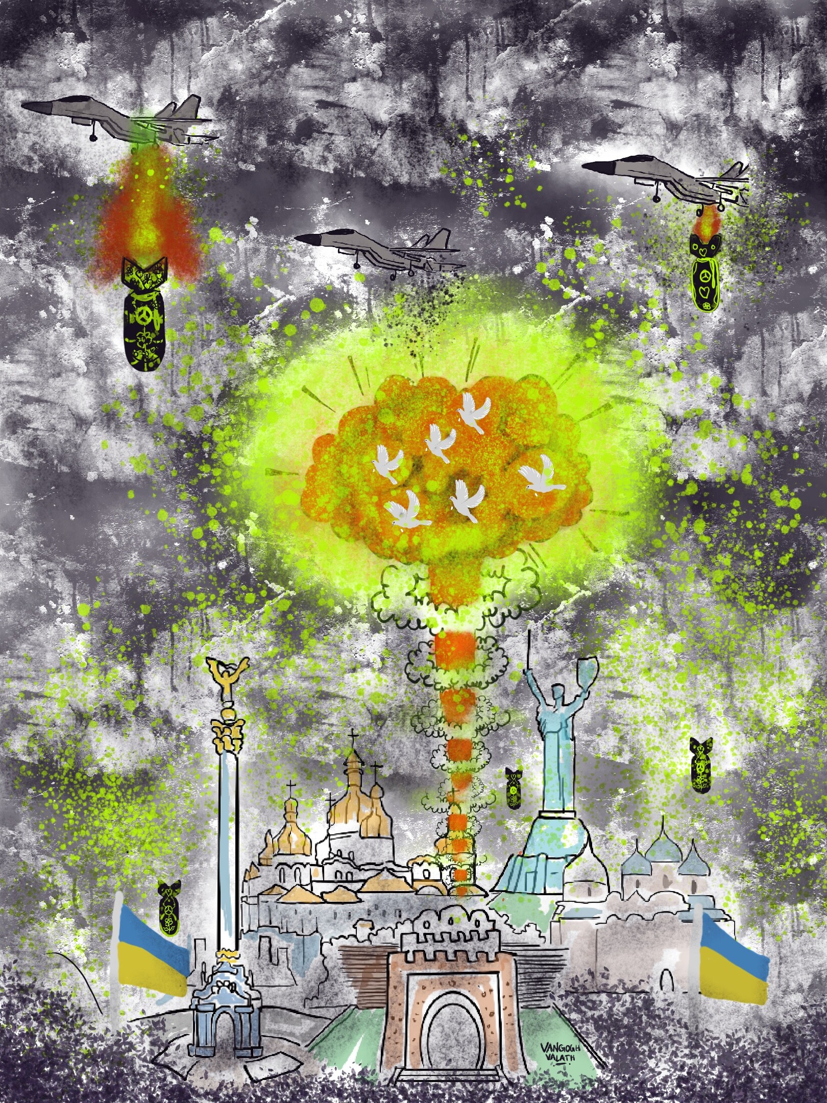 ArtStation - Fire peace.