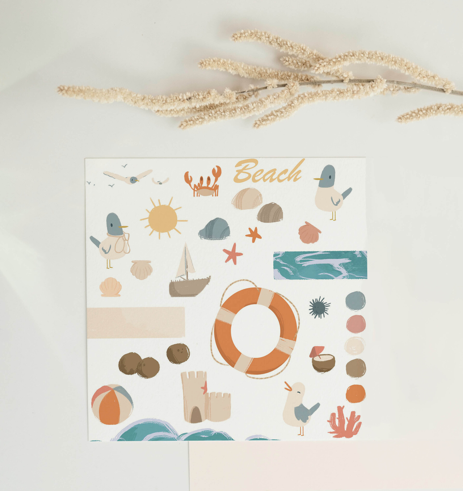 ArtStation - Beach Sticker sheet