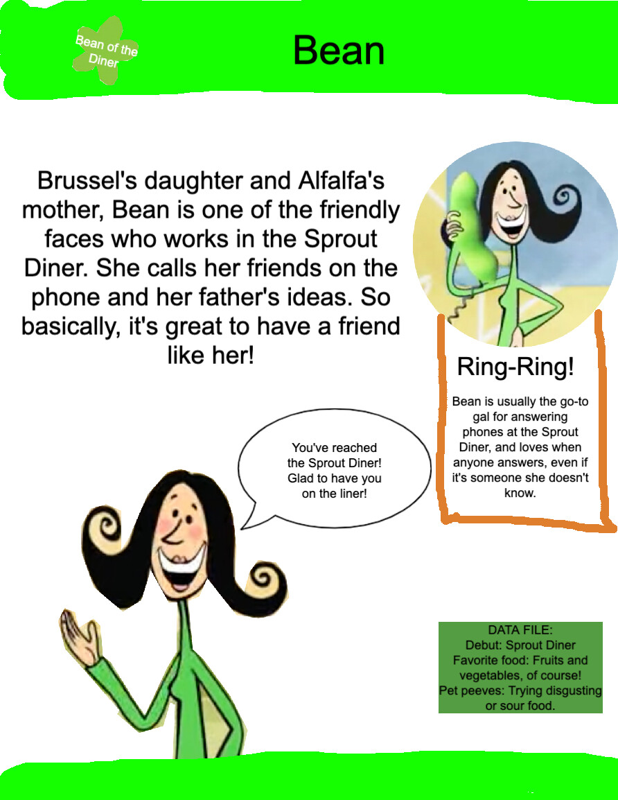 ArtStation - Sprout Character Encyclopedia - Bean (SD)