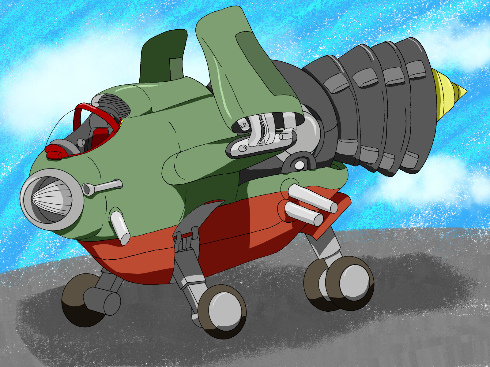 ArtStation - Cartoonish Airplane Design