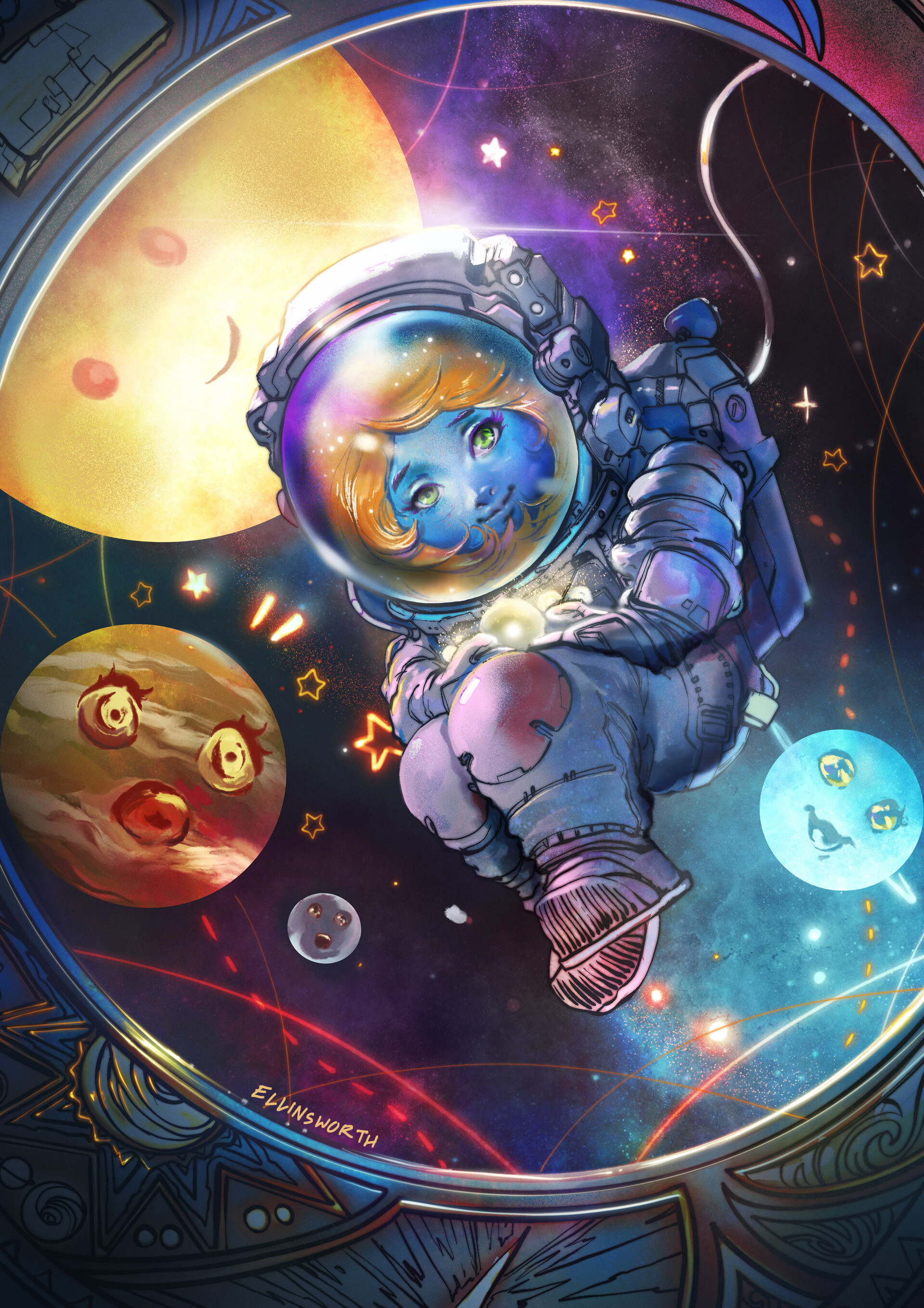 Galaxy's Most Adorable by Jaka Prawira : r/ImaginaryAstronauts