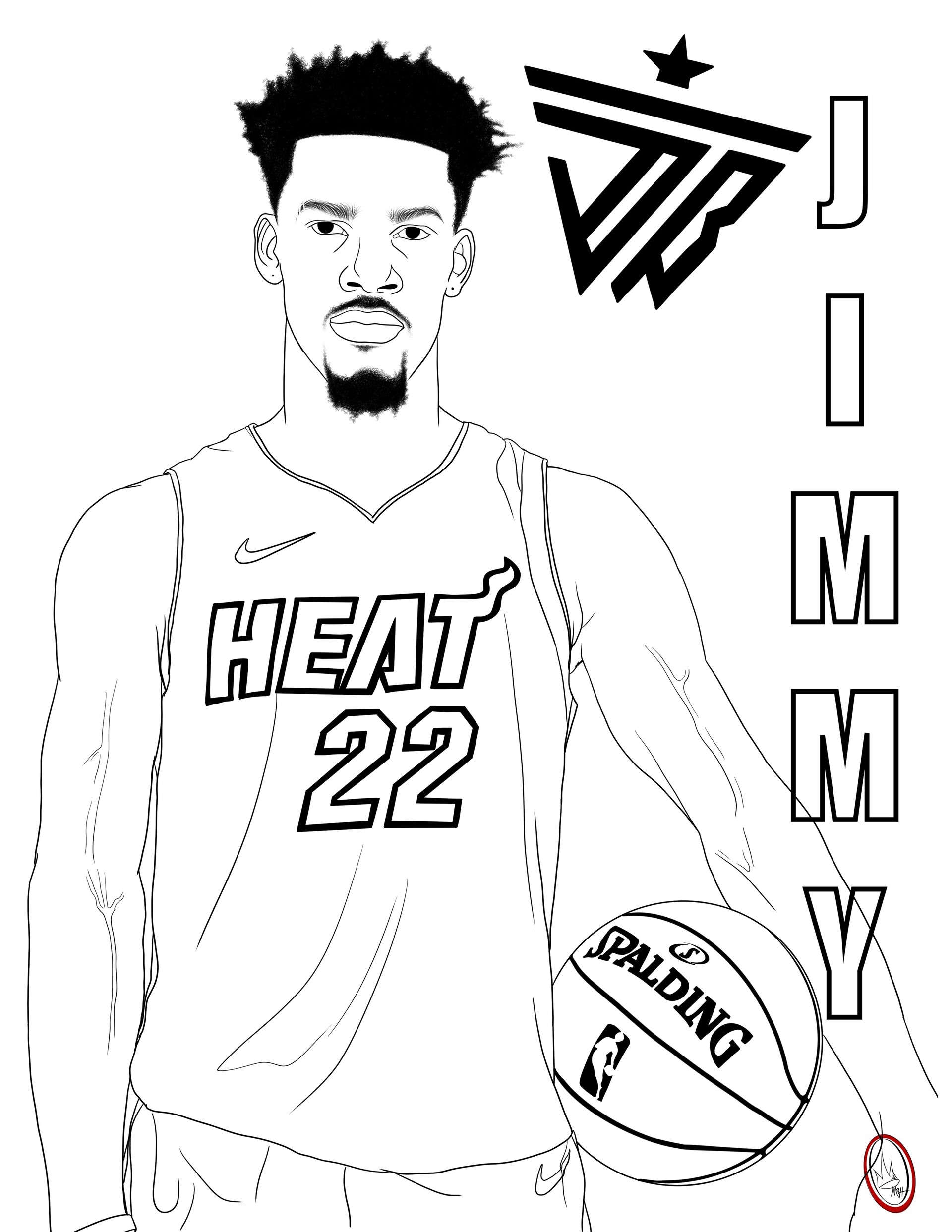 jimmy butler coloring pages