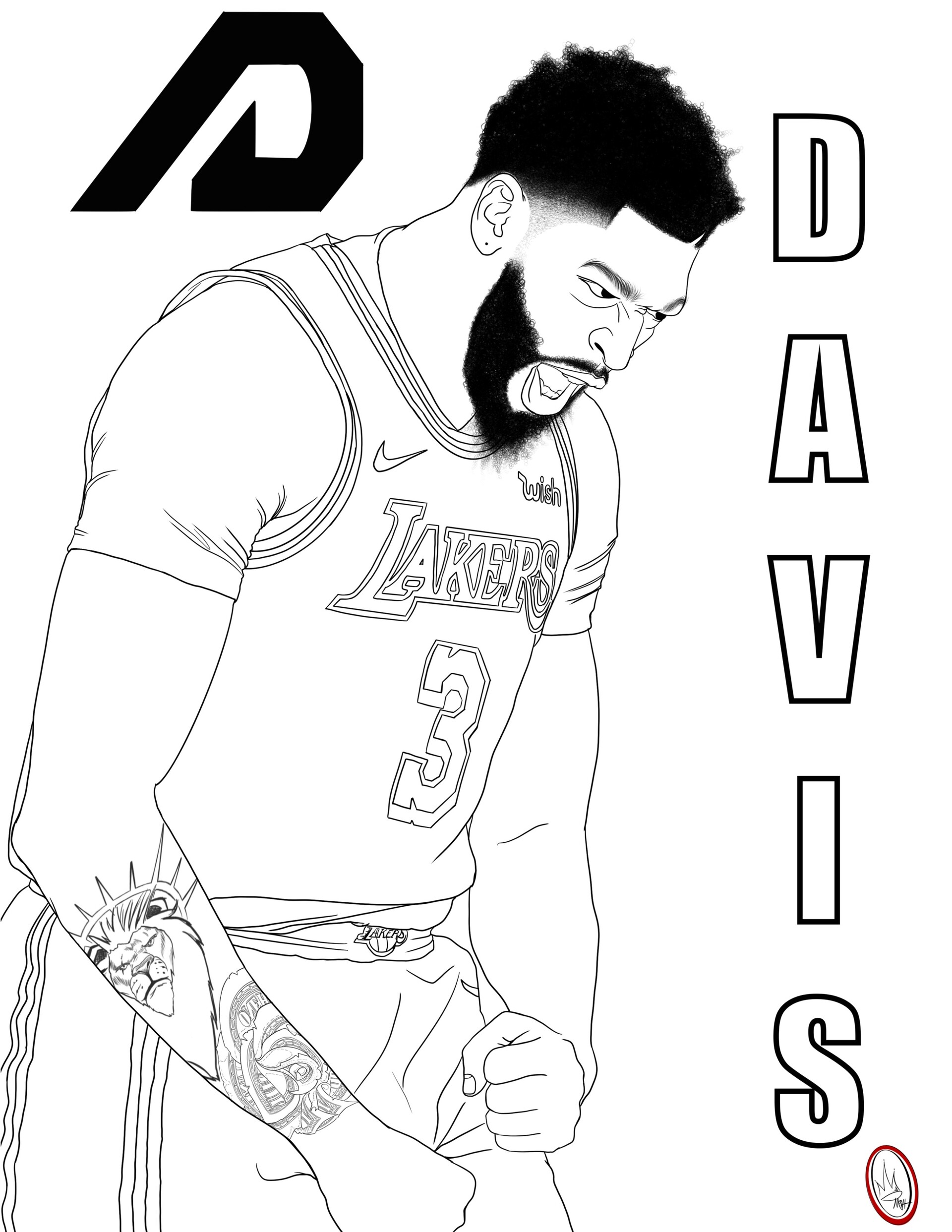 anthony davis coloring pages