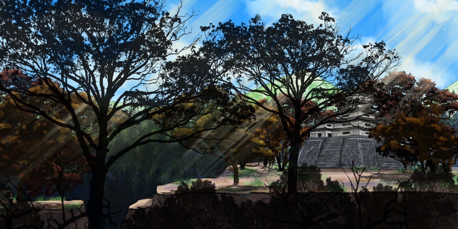 ArtStation - Side-scroller Platform Level