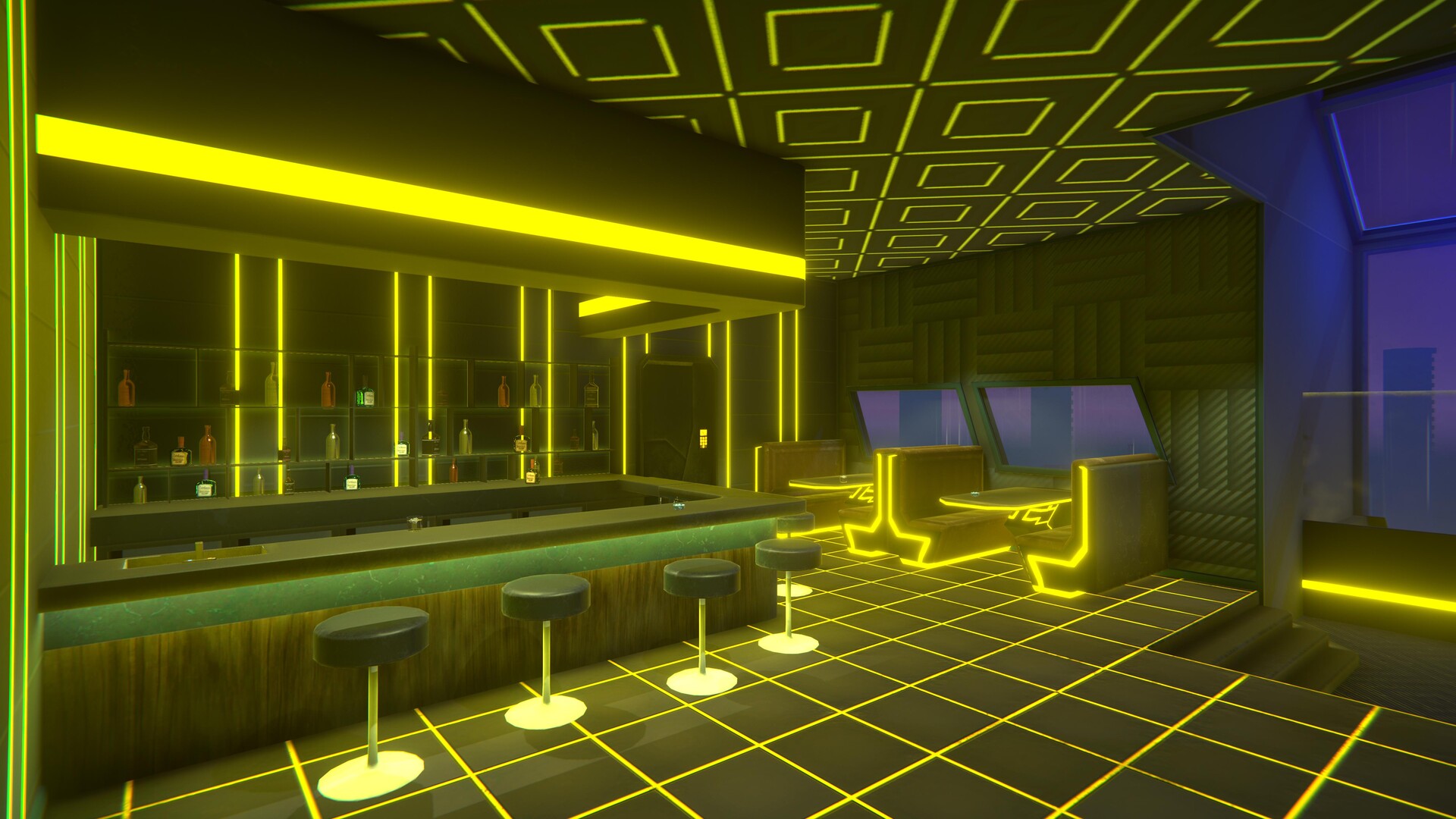 ArtStation - Cyberpunk Bar