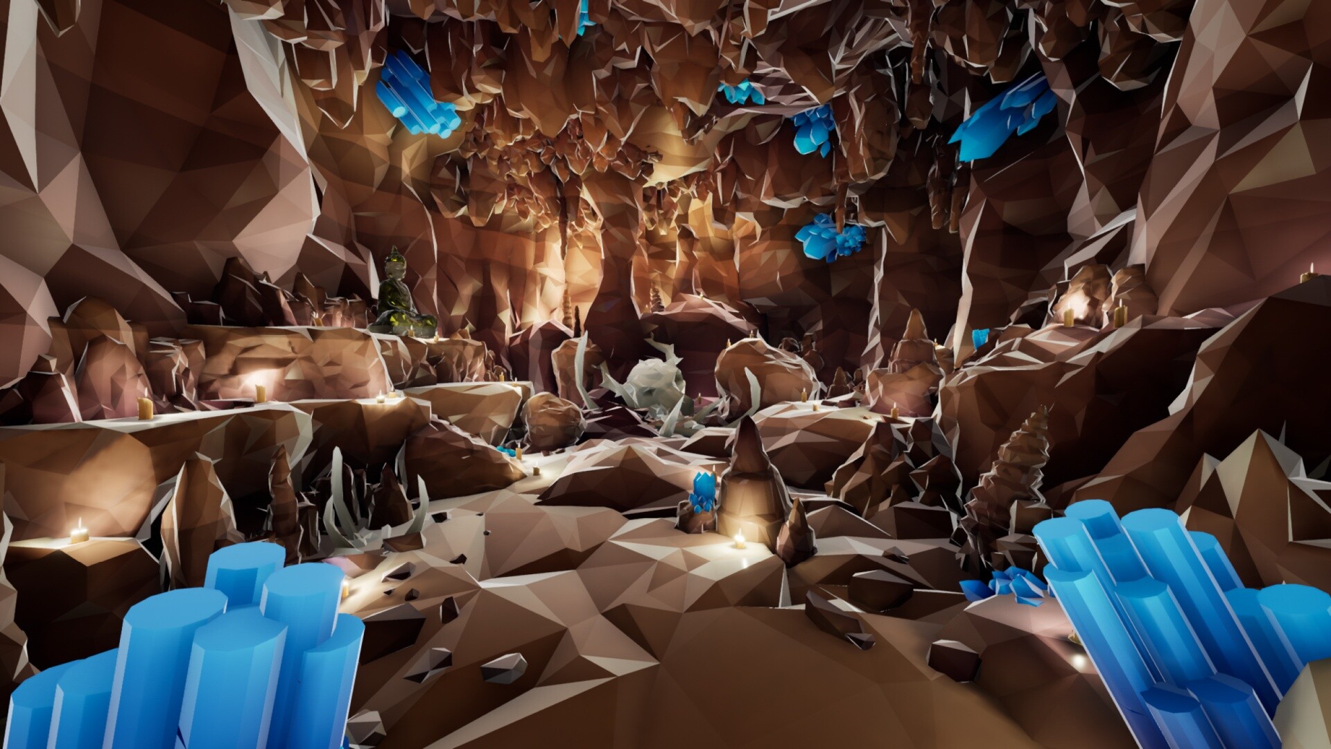 Frozen Planet - Poly Style Low Poly Ancient Fantasy Caves