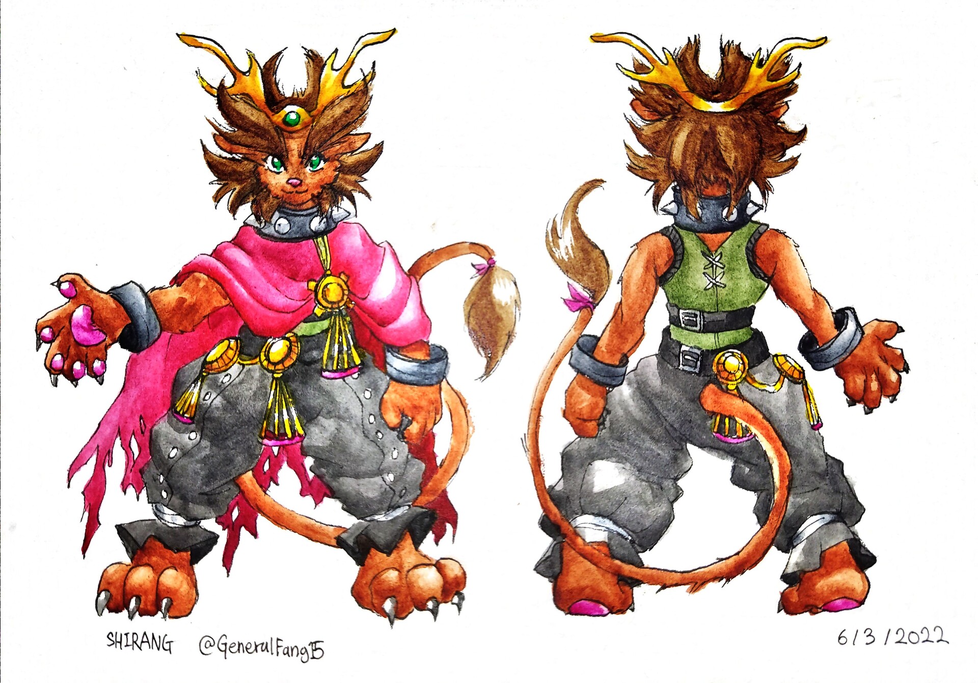 Shirang, Original Character Front and Back Sheet by Shan Fang Tan ...