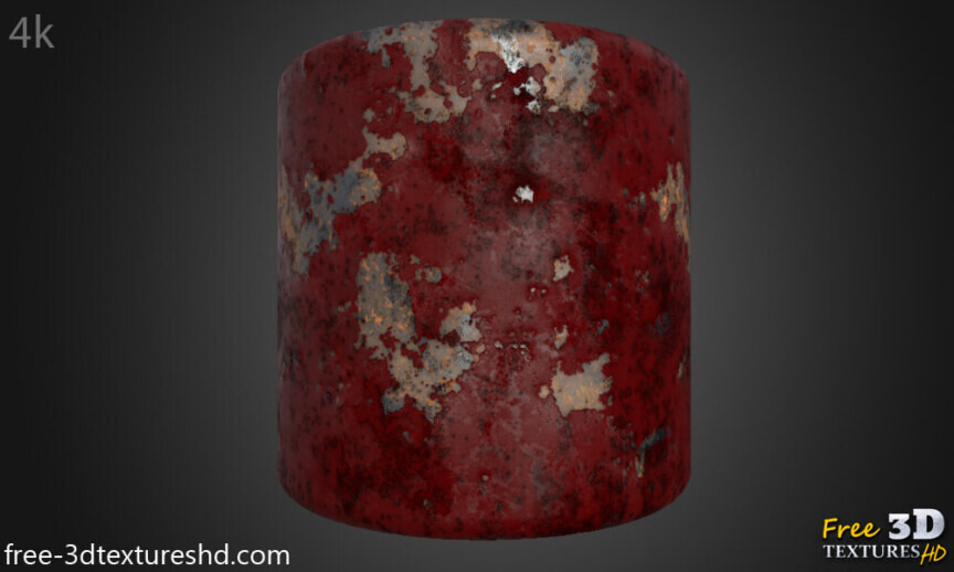 PBR Textures Free Download - Metal iron peeled 3D texture PBR High ...