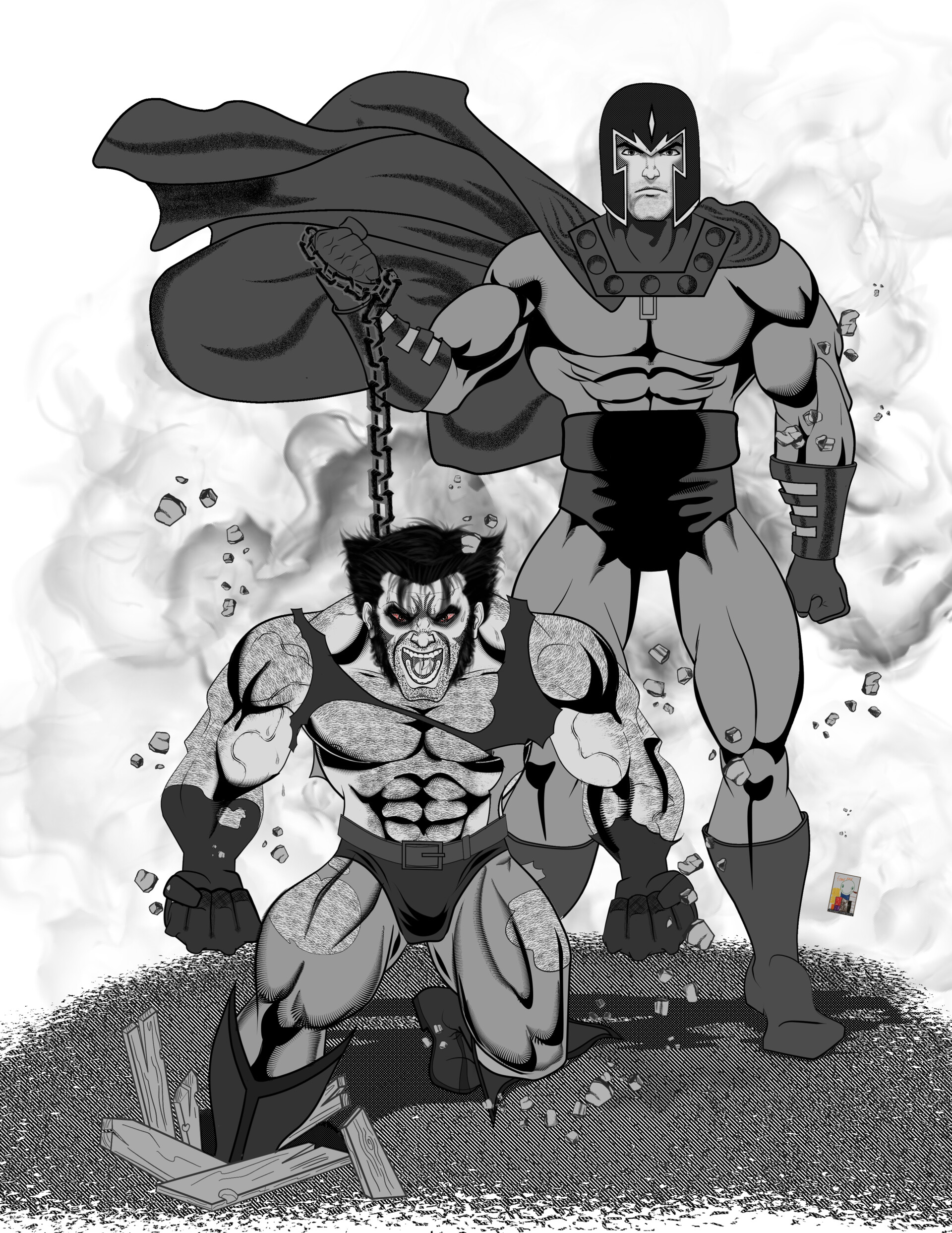 ArtStation - Wolverine and Magneto